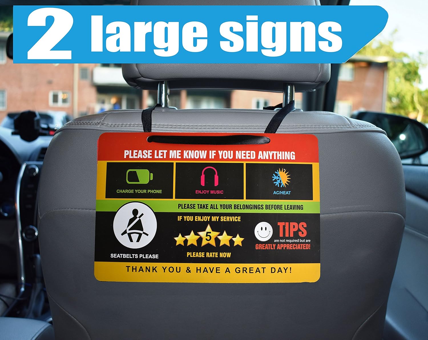 Rating Tips Lyft Uber pack) (2 Express Eagle Appreciated 9x6 design ...