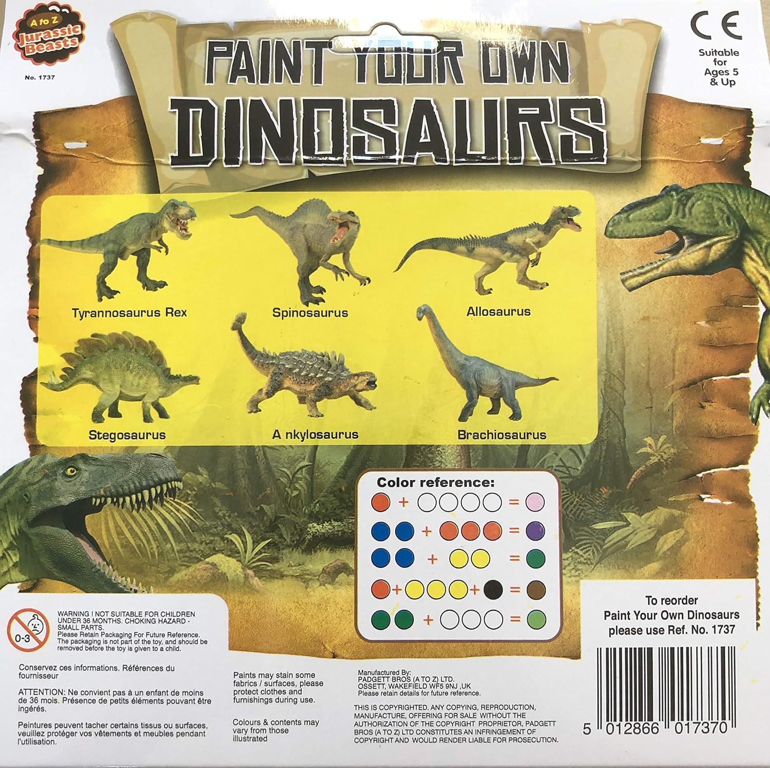 Paint Your Own Brachiosaurus Dinosaur – BigaMart