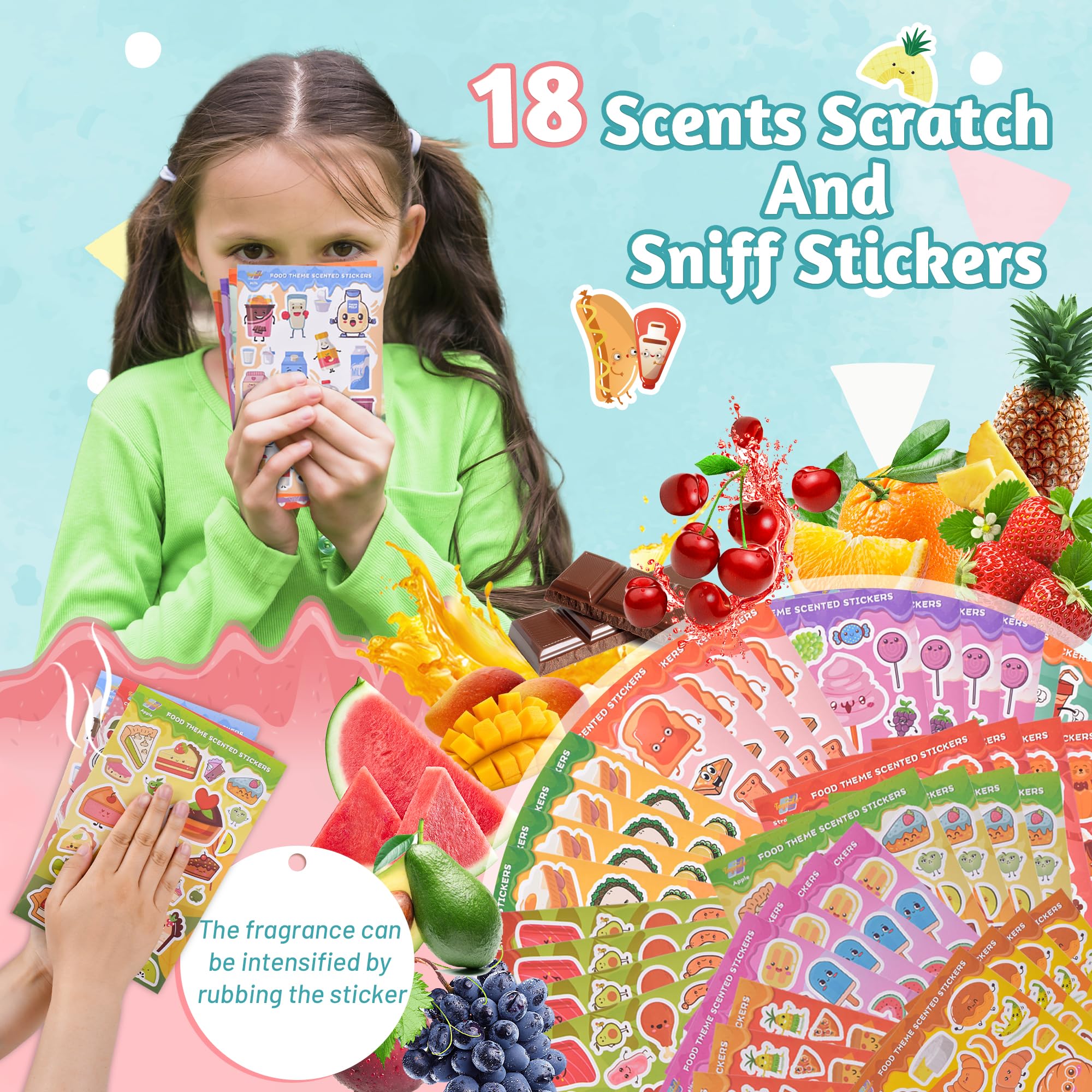 Mua Scratch and Sniff Stickers for Kids 1500+, Scented Stickers 72 ...
