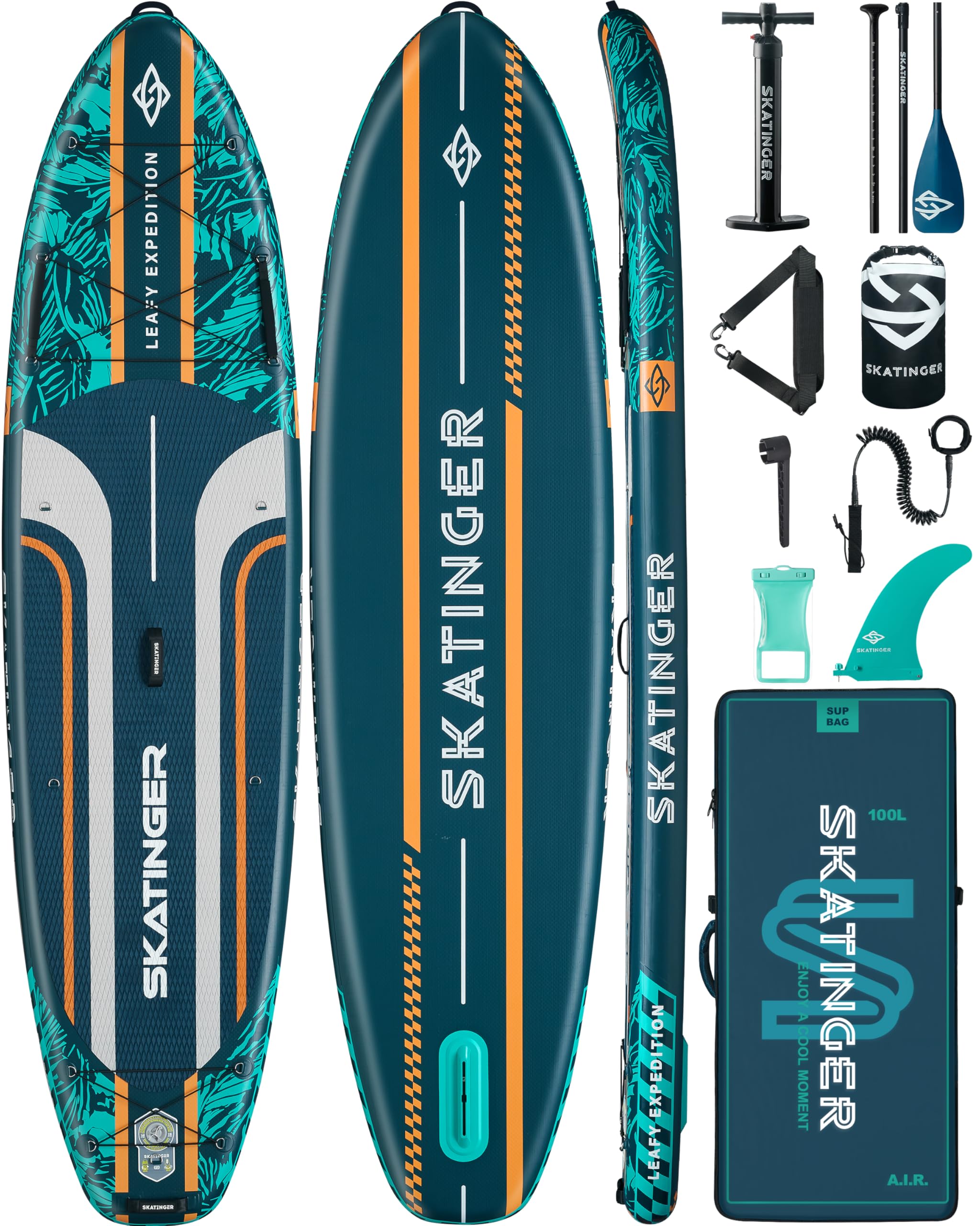 Skatinger 11'6×35" Super Wide Inflatable Paddle Board, Ultra Stable ...