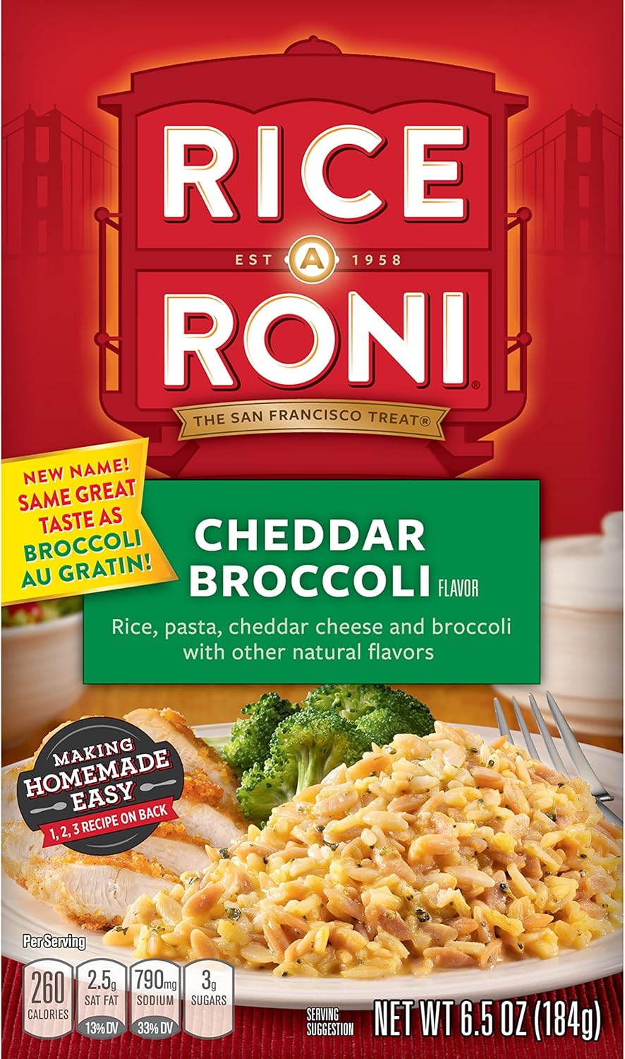 Rice A Roni Pasta Mix Broccoli Au Gratin, 6.5 OZ (Pack of 12): Amazon ...