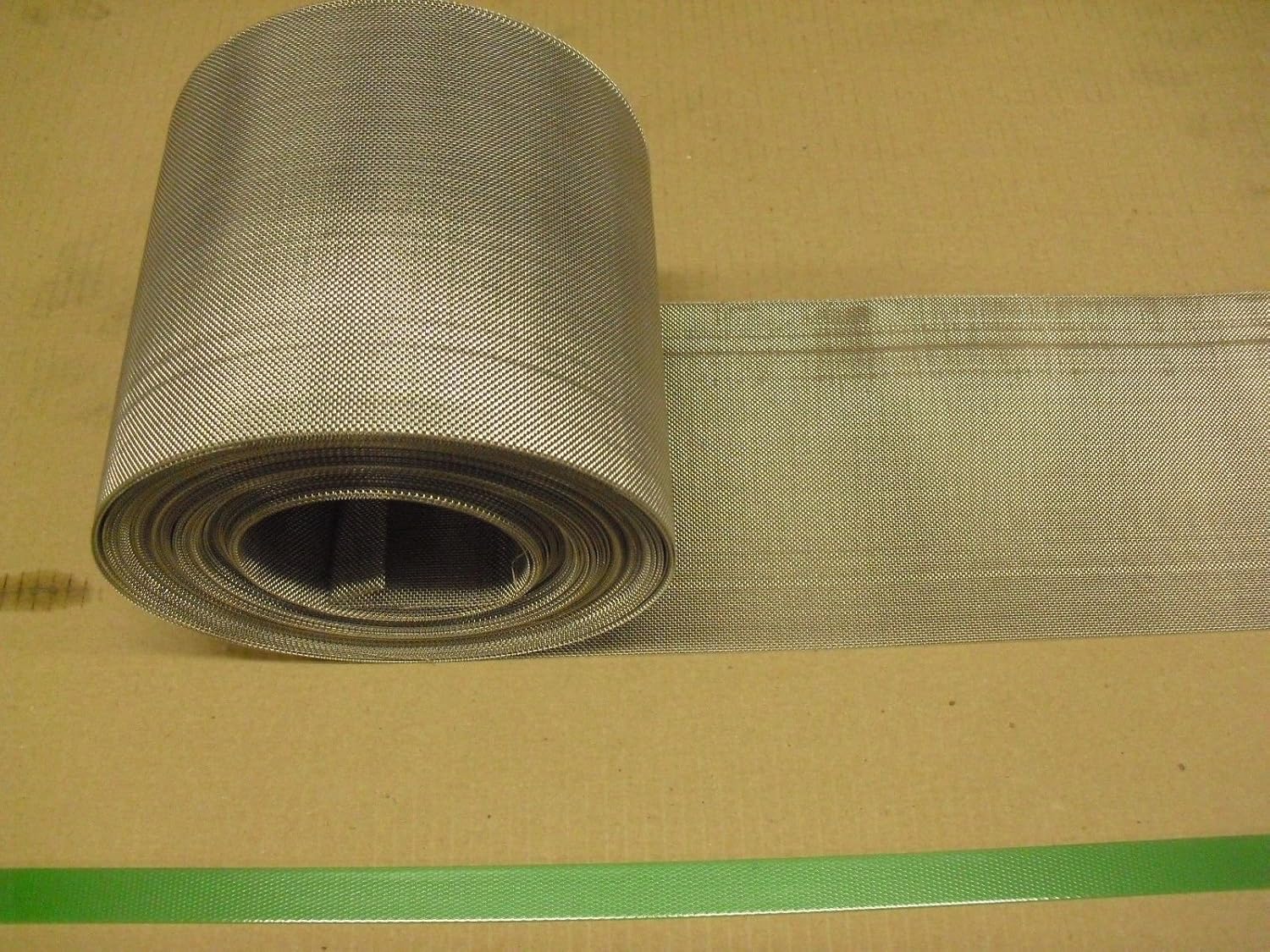Wire Mesh 304 Stainless Steel 6 high x 120 Long, 24 mesh.014 Wire Diameter