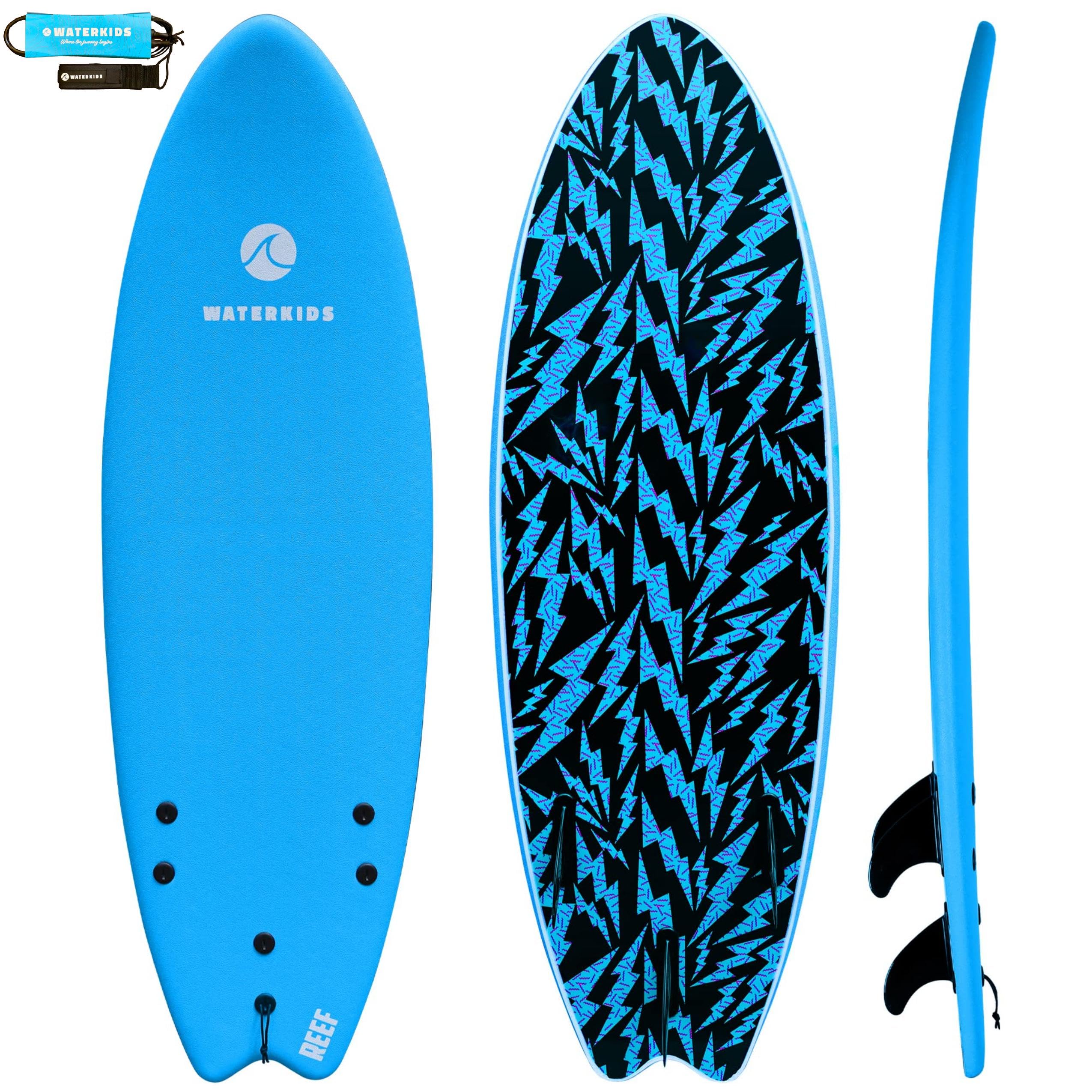 Mua Waterkids 5'6 Reef Kids Surfboard & Leash, Perfect for Learning How ...