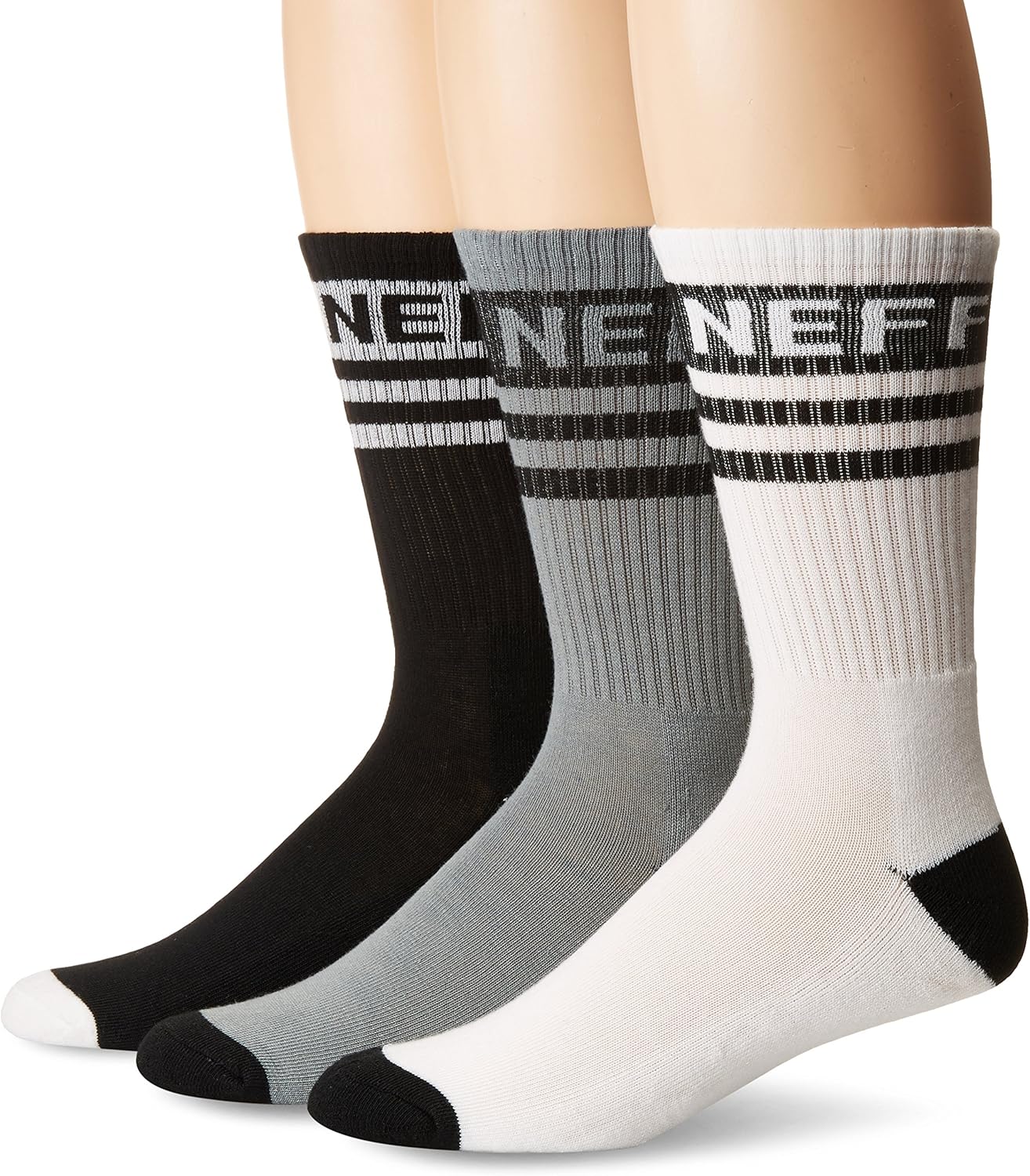 Amazon.com: neff Unisex-Adult's Daily Sock 3 Pack, Assorted, One Size ...