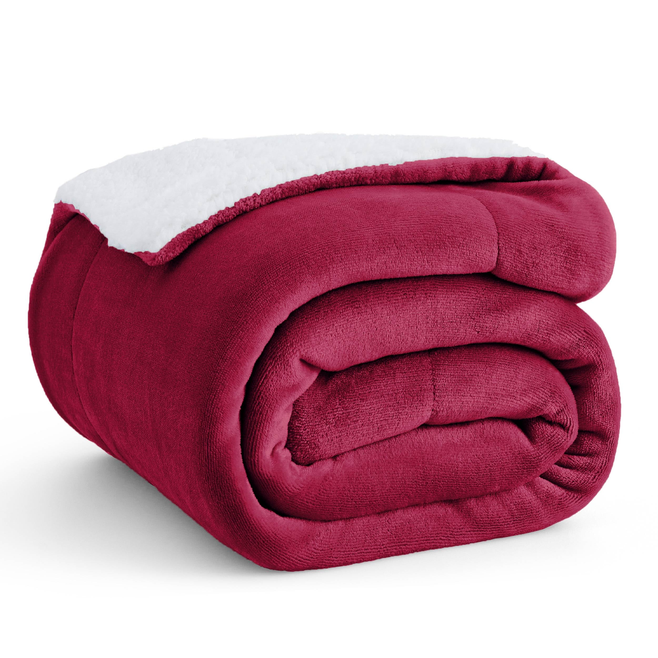 Bedsure Sherpa Fleece Throw Blanket Twin Size for Couch - Thick and ...