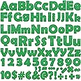 Amazon.com: Qyeahkj 260Pcs Glitter Green Bulletin Board Letters for ...