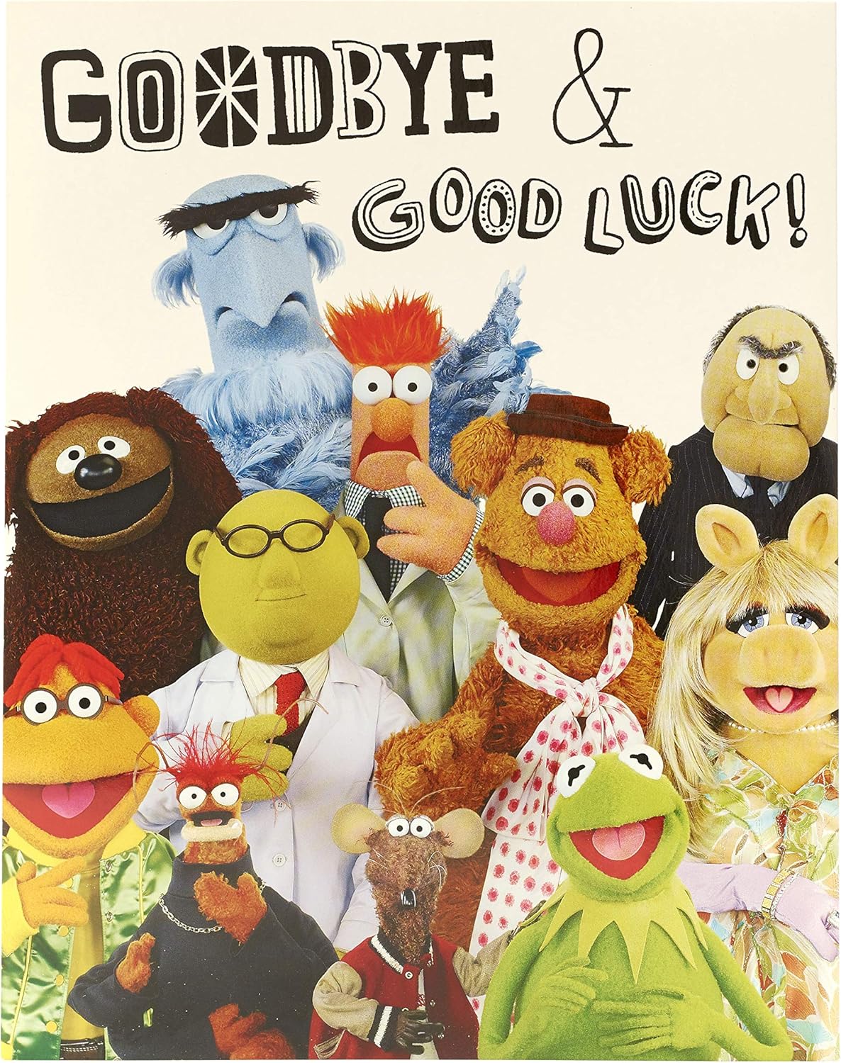 Hanson weiß 345090–0 groß Disney Muppets Goodbye Sorry You 're Leaving ...