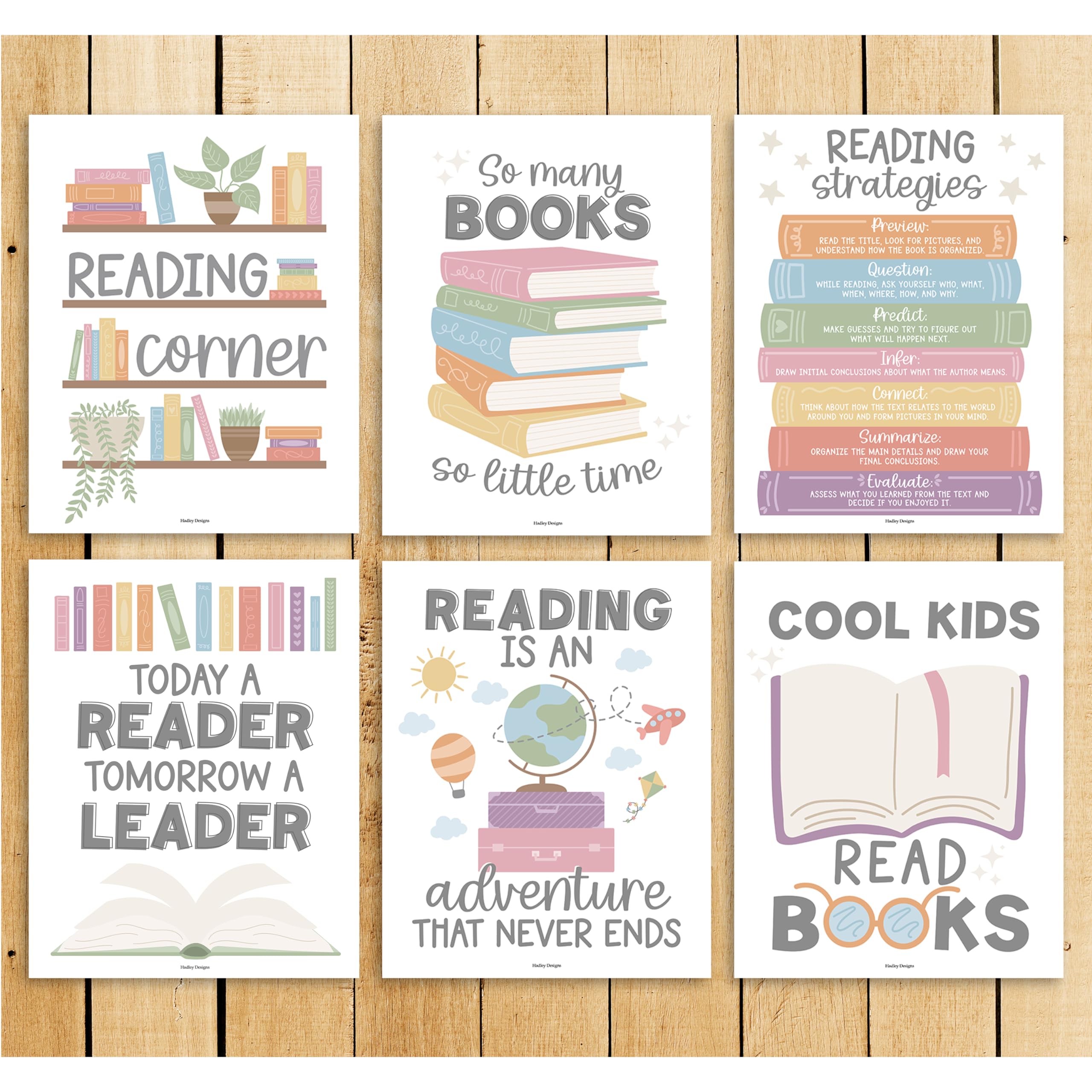 Mua Hadley Designs 6 Motivational Reading Strategies Posters ...
