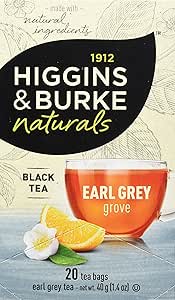Higgins & Burke Tea, Earl Grey Black, 20 Count: Amazon.ca: Grocery