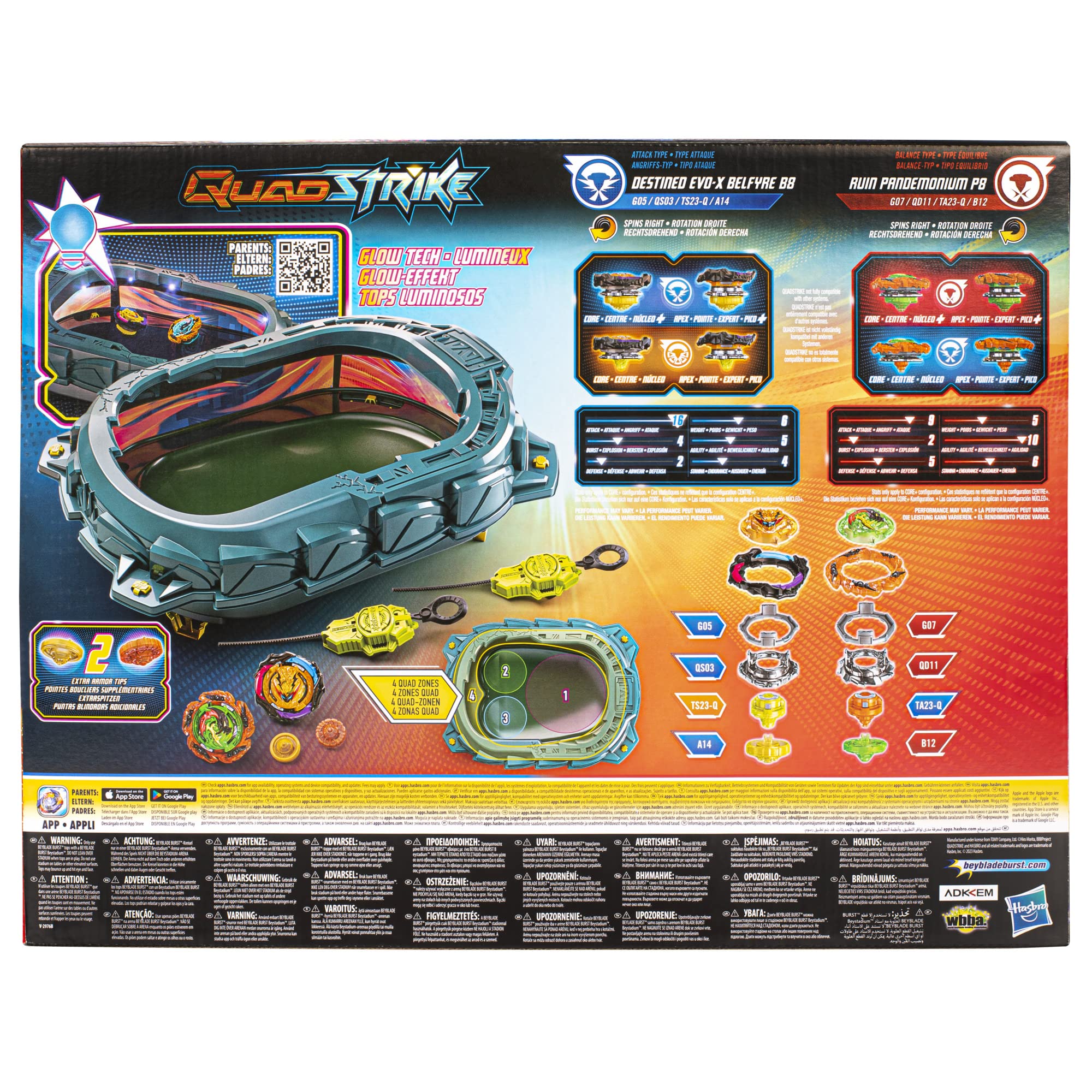 Mua Beyblade Burst QuadStrike Light Ignite Beyblade Stadium Battle Set ...