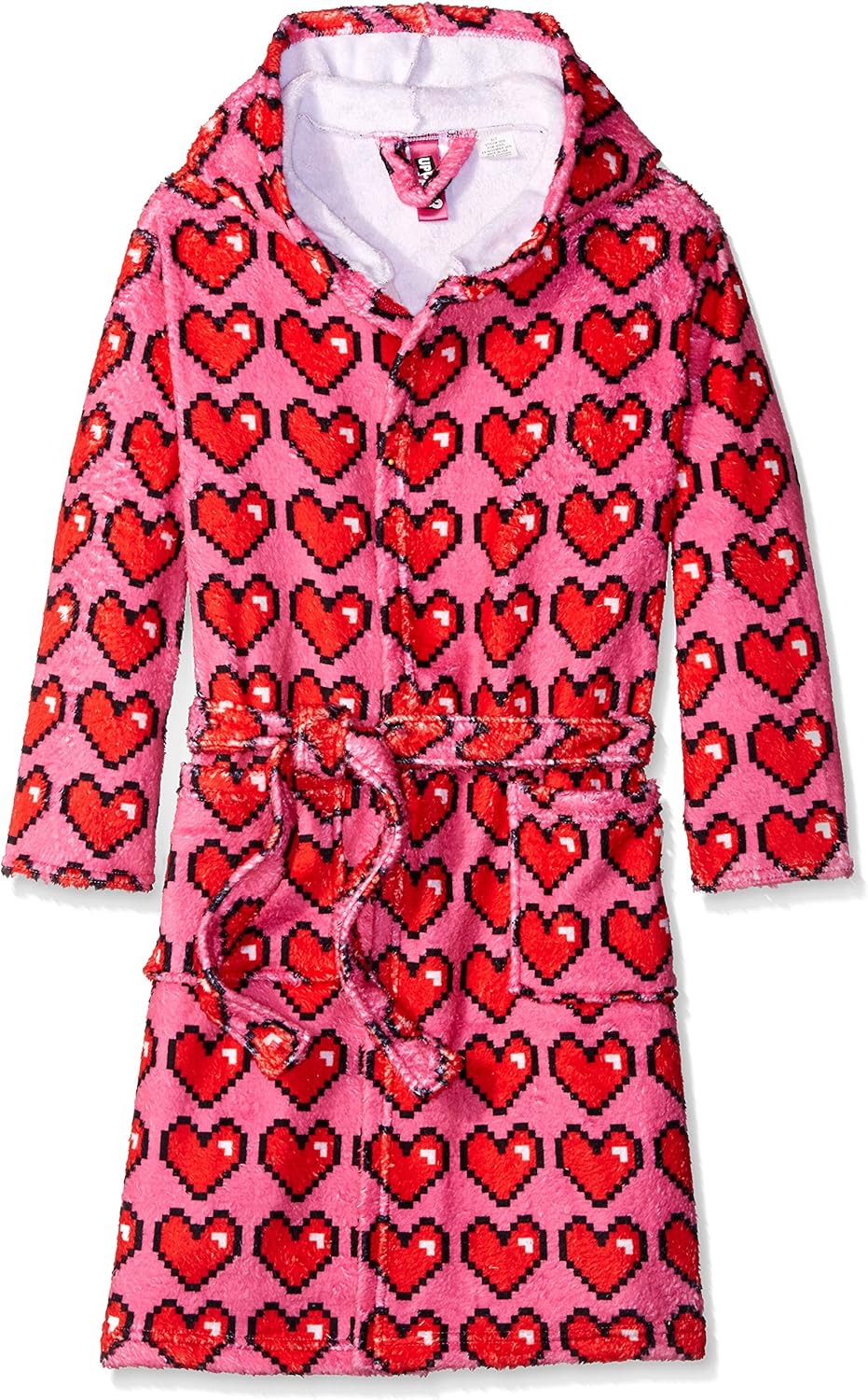 Amazon.com: Up Past 8 Girls' Fuzzy Hooded Robe: Clothing