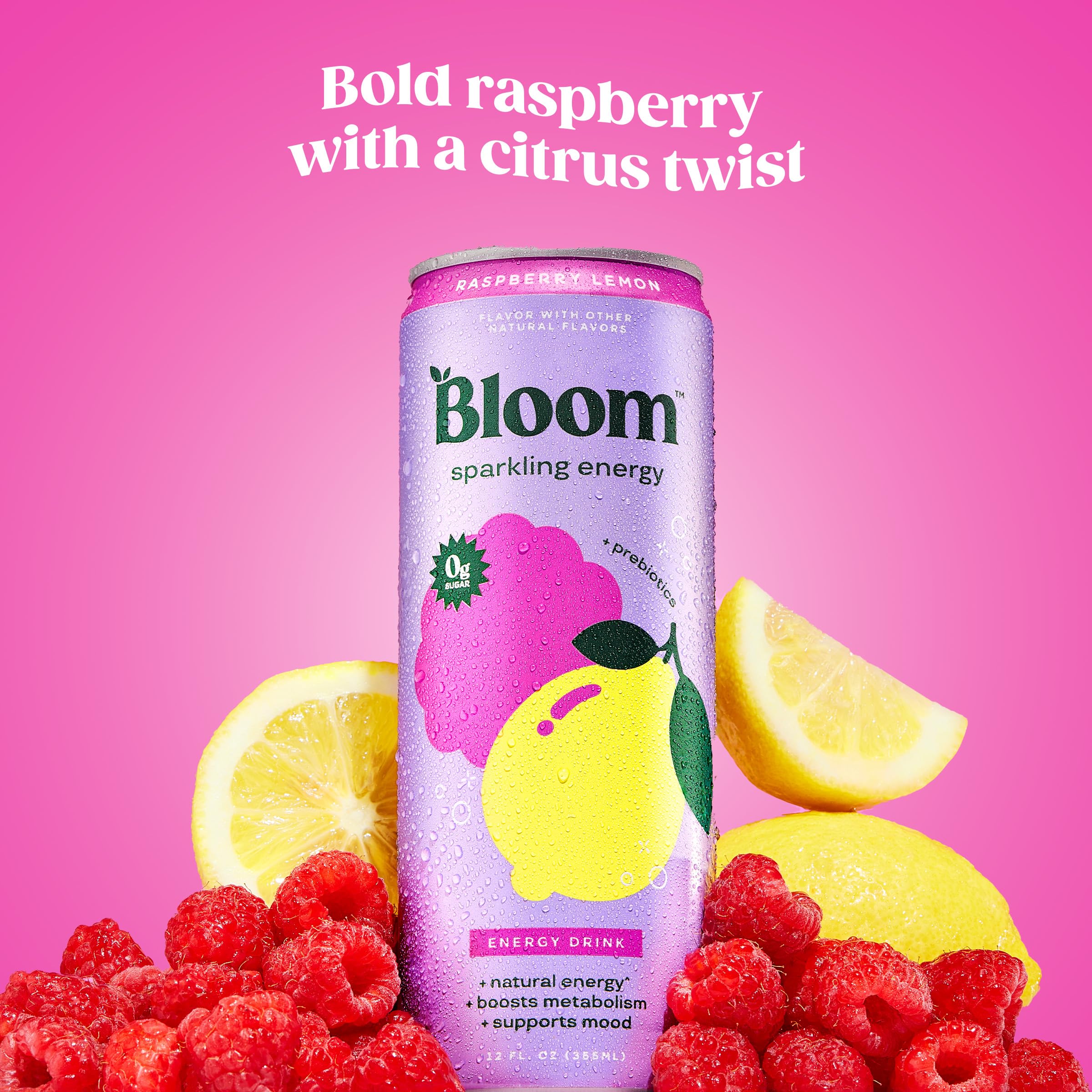 Bloom Nutrition Sparkling Energy Drink For Focus, Natural Caffeine, Zero Sugar, 180mg Caffeine ...