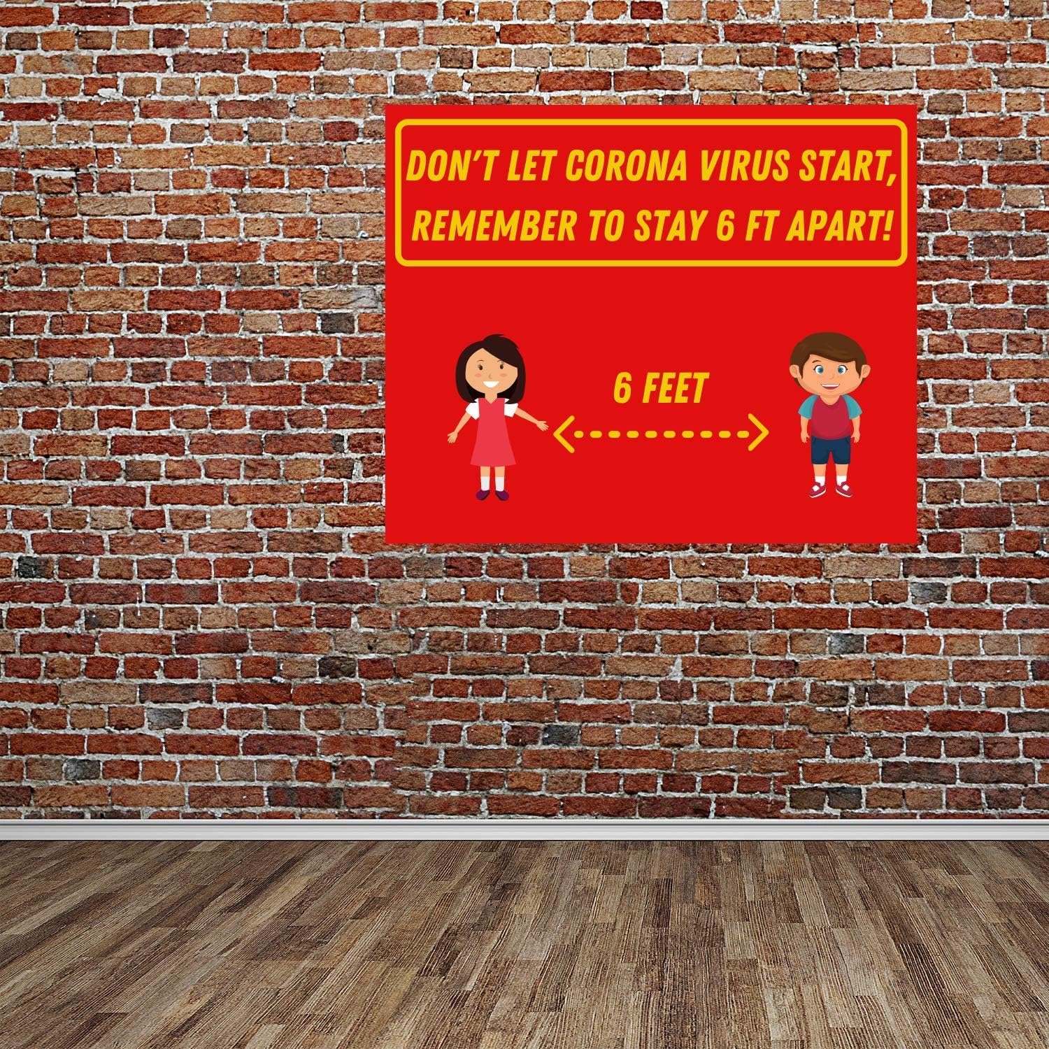 Industrial & Scientific School Classroom Sign to Remind Kids to Social ...