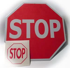 tiggersmall Treasure Gurus Metal Stop Sign Tin Slow Traffic Street ...