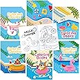 Amazon.com: ANGOLIO Summer Pool Coloring Books - 24Pcs Summer Hawaii ...