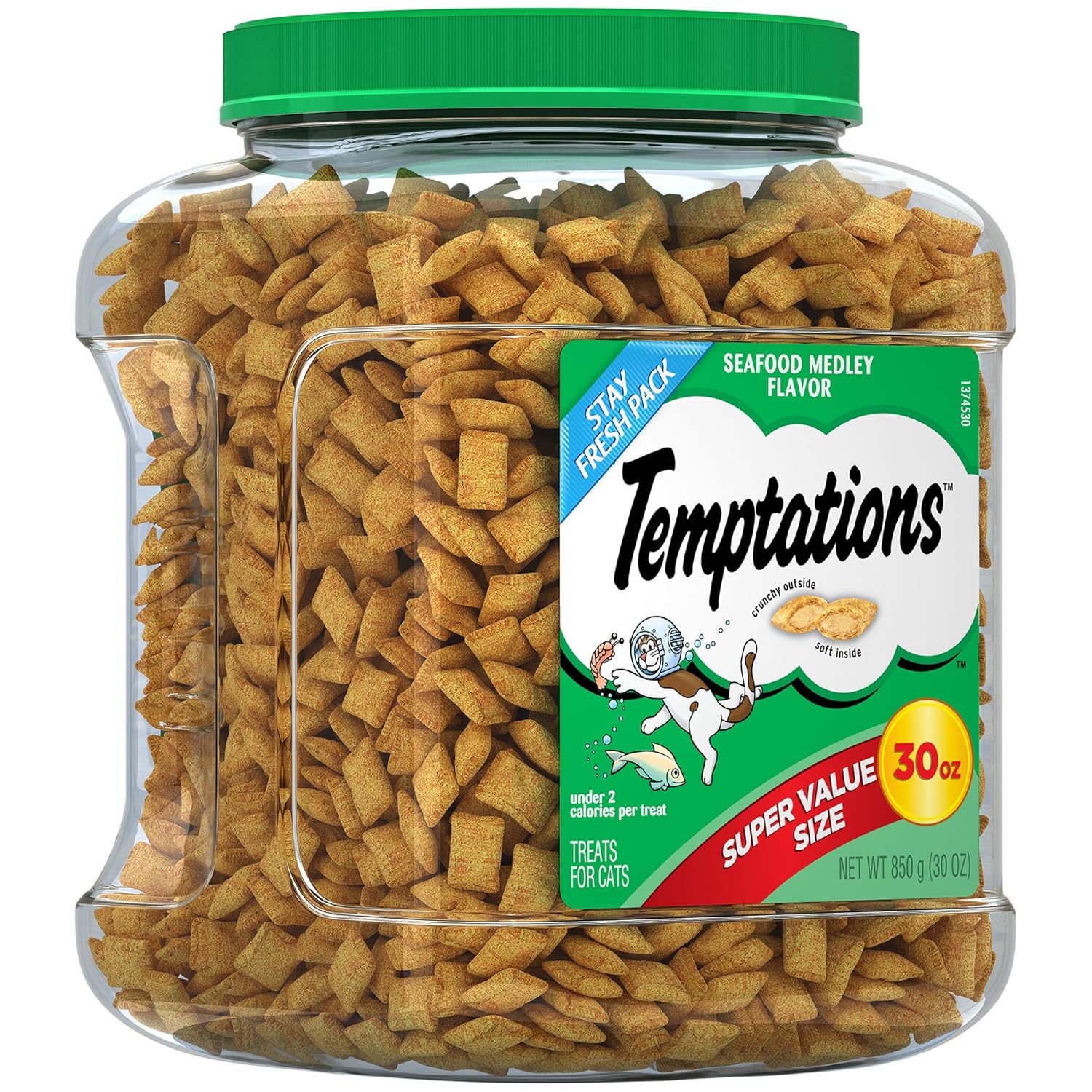 TEMPTATIONS Treats For Cats Seafood Medley Flavor 100 Nutrition TEMPTATIONS Treats For Cats Seafood Medley Flavor 100 Nutrition