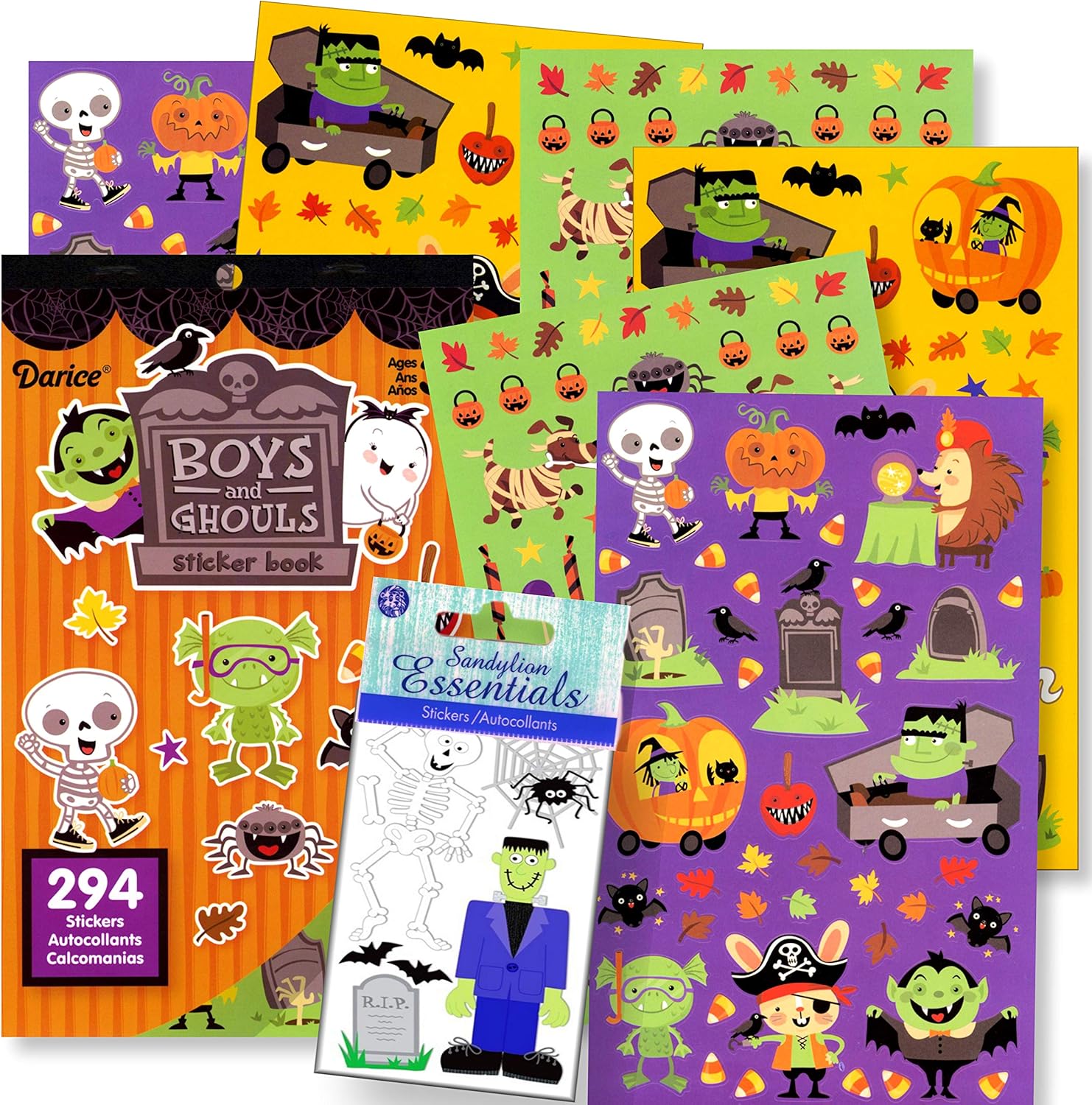 Amazon.com: Halloween Stickers for Kids Halloween Crafts Halloween ...