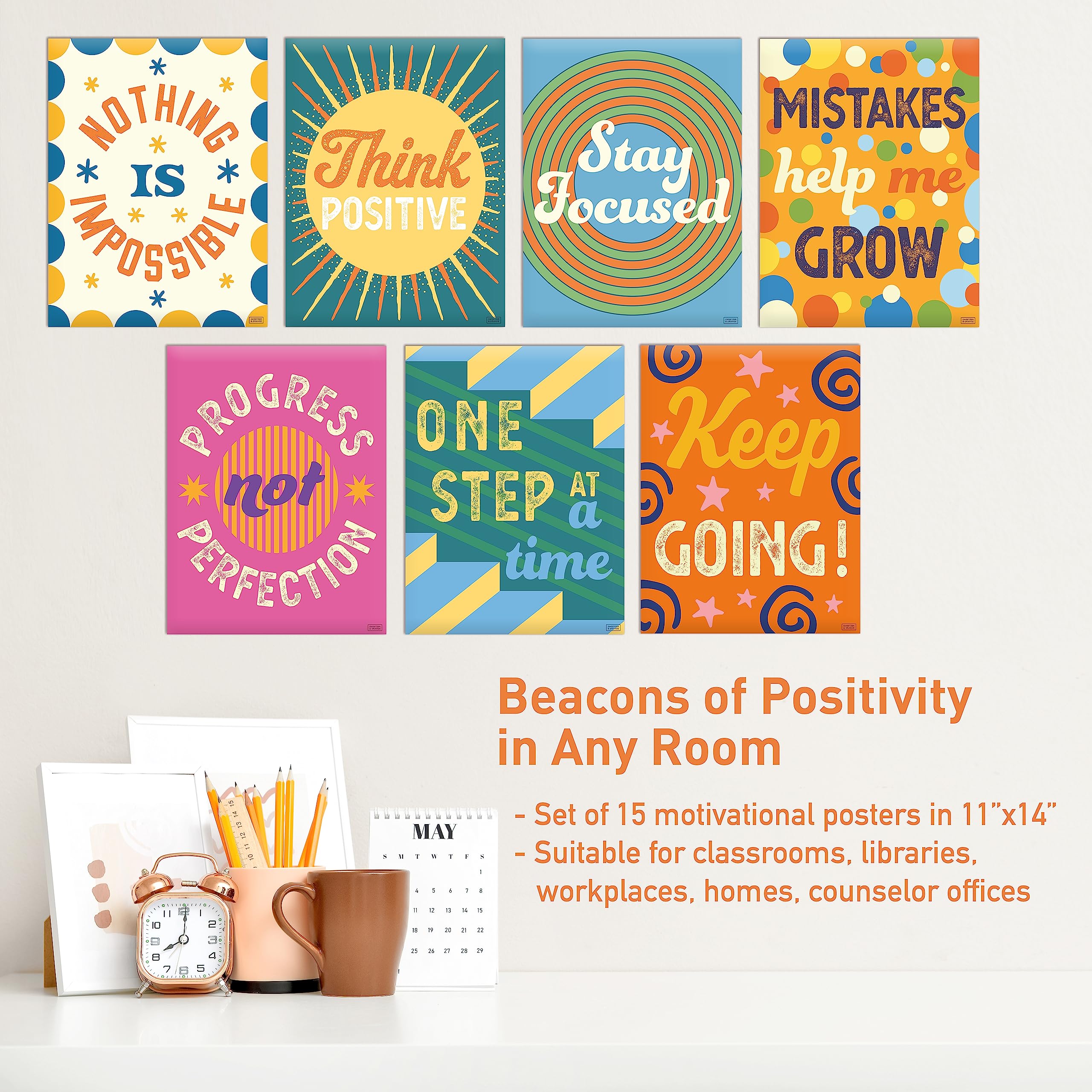 Mua S&O Set of 15 Motivational Posters for Classroom - Classroom ...