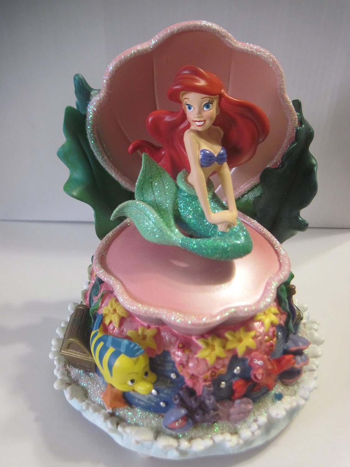 Disney Ariel Little Mermaid Clam Shell Musical Figurine: Amazon.co.uk ...