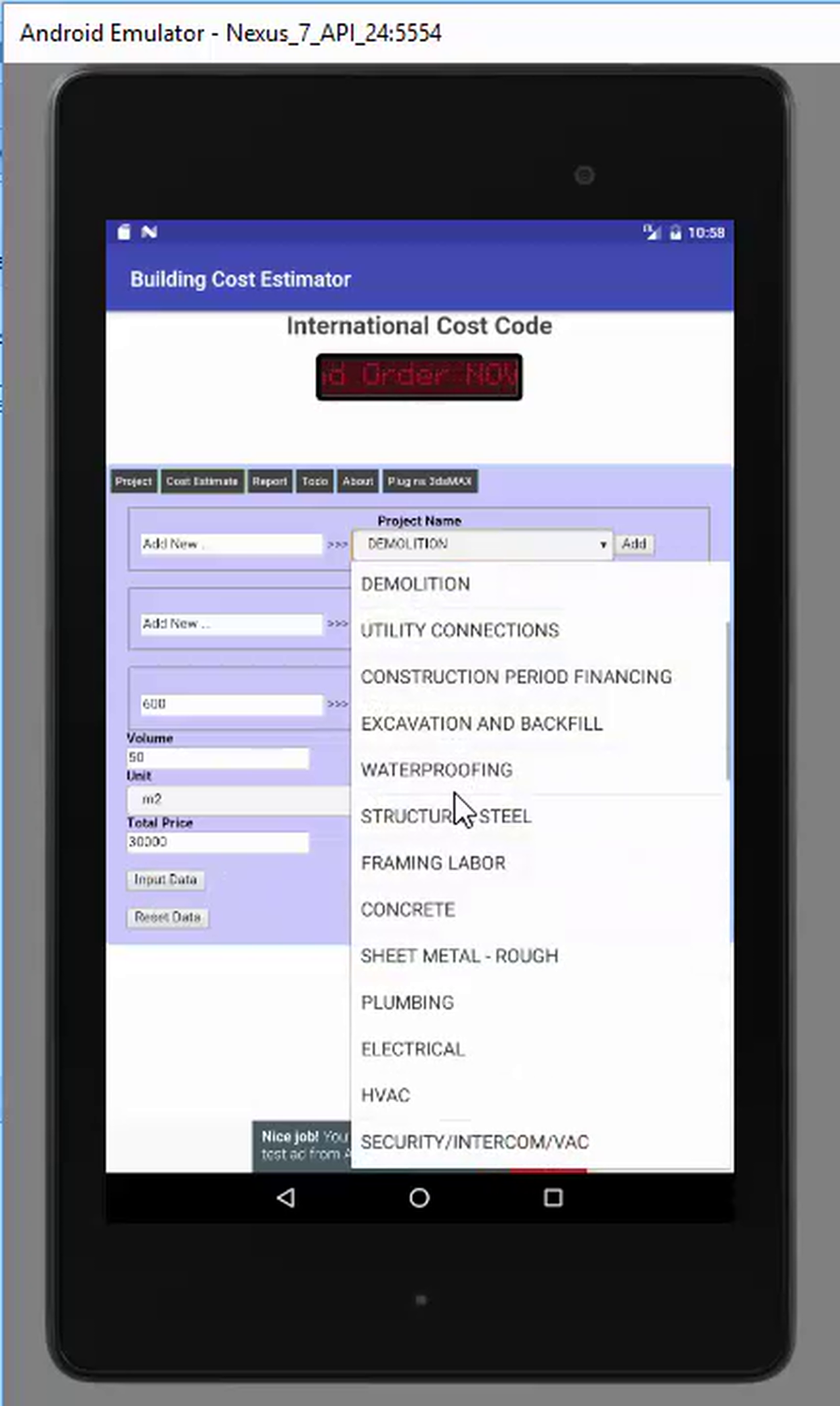 Building Cost Estimator - App on Amazon Appstore