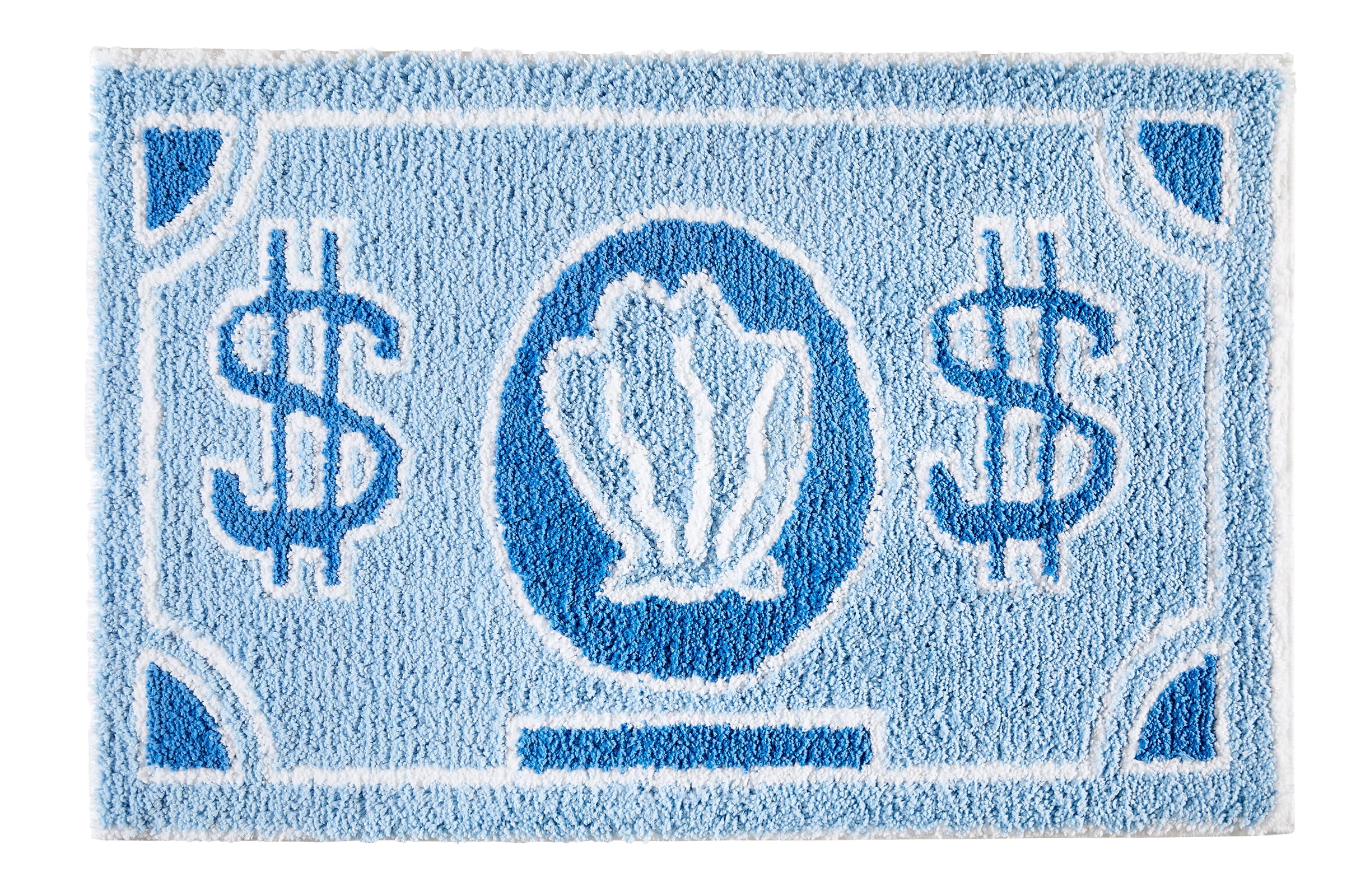 RoomTalks Coastal Beach Bathroom Rugs Non Slip Light Blue Turquoise ...