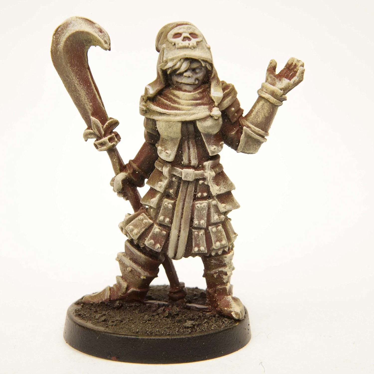 Stonehaven Half-Orc Necromancer Miniature Figure for 28mm Table top ...