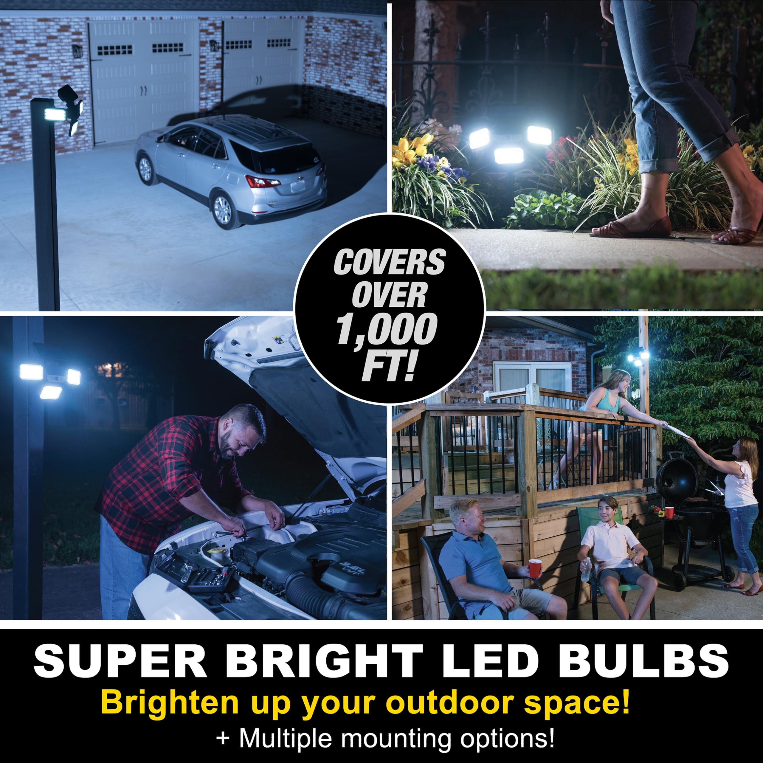 Mua Bell+Howell Bionic Flood Light ASON TV, Solar Lights Outdoor ...