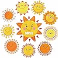 Amazon.com: 60 PCS Sun Cutouts, 10 Designs Bulletin Board Decoration ...
