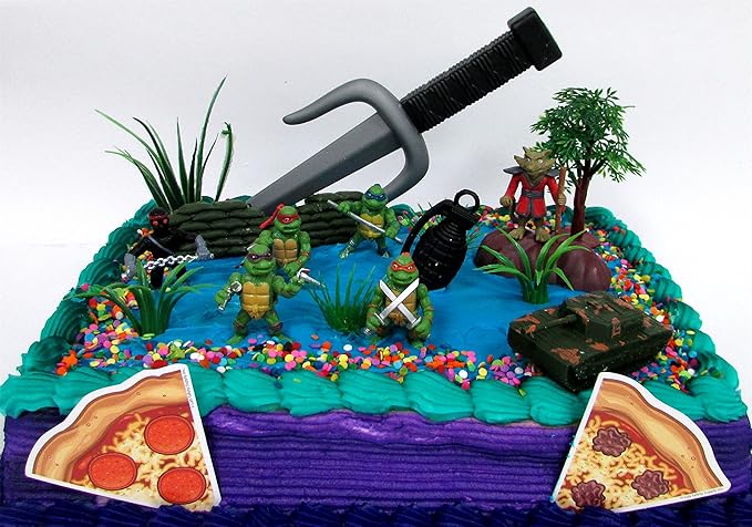 Teenage Mutant Ninja Turtles 17 Piece Birthday Cake Topper Set ...