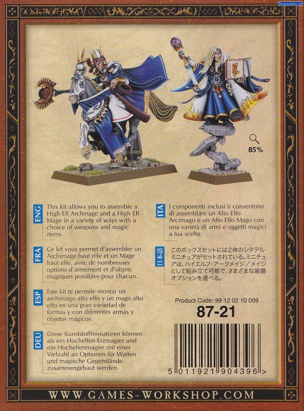 High Elf Archmage and Mage WARHAMMER Fantasy Age of Sigmar Arcimago e ...