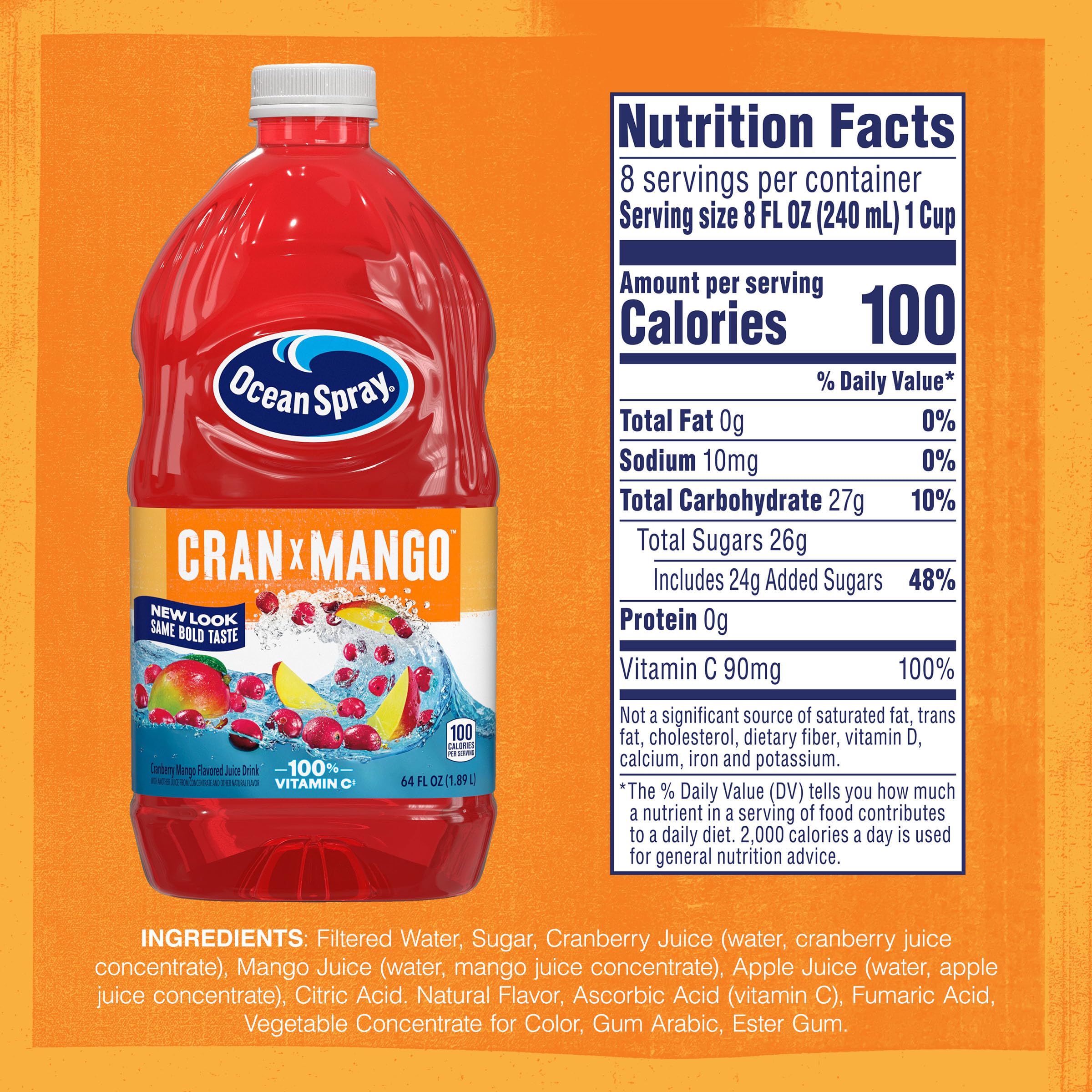 Mua Ocean Spray Cran-Mango? Cranberry Mango Juice Drink, 64 Fl Oz ...