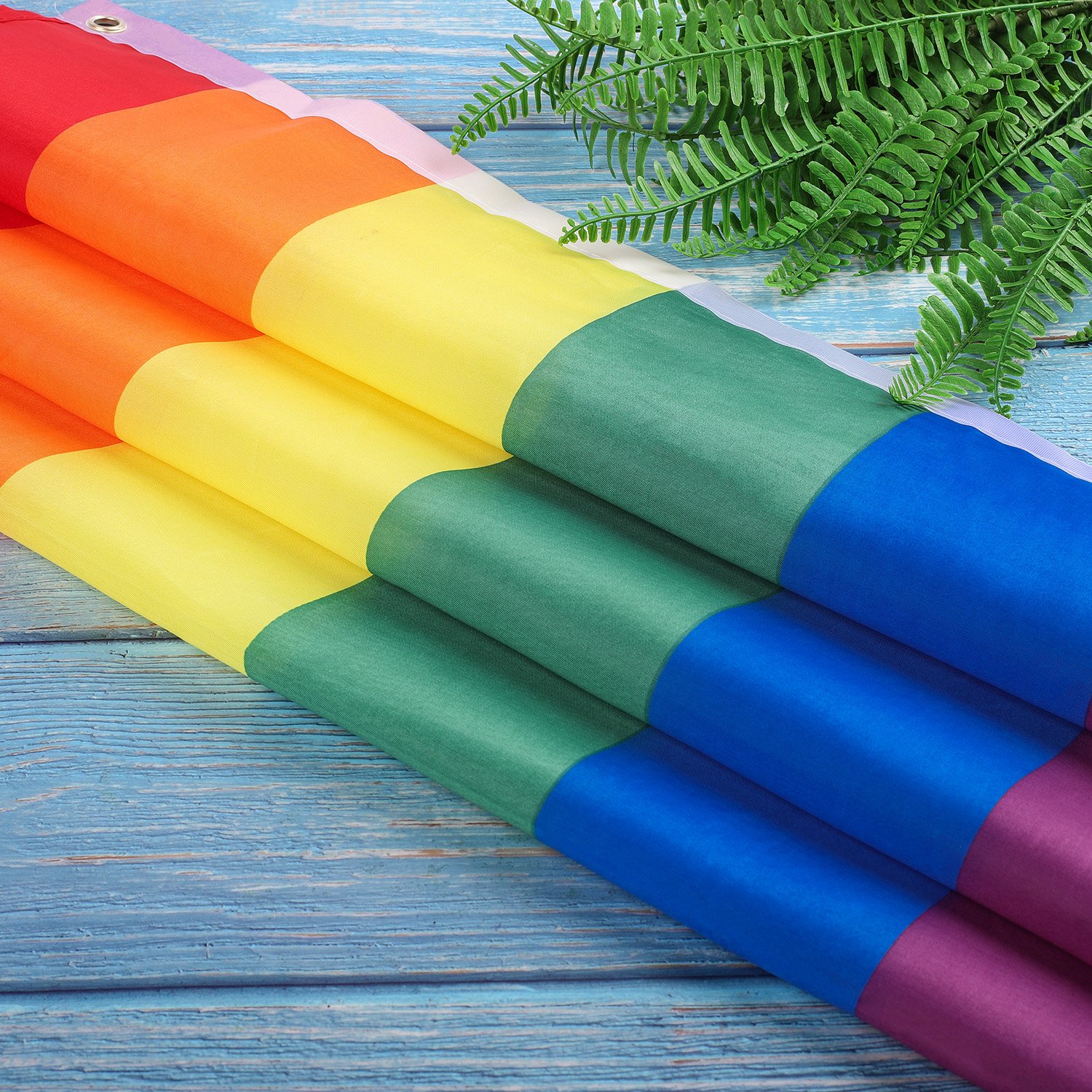 Bandiere Whaline 5 x 3 ft Gay Pride Rainbow Bandiera con 10 Pezzi ...