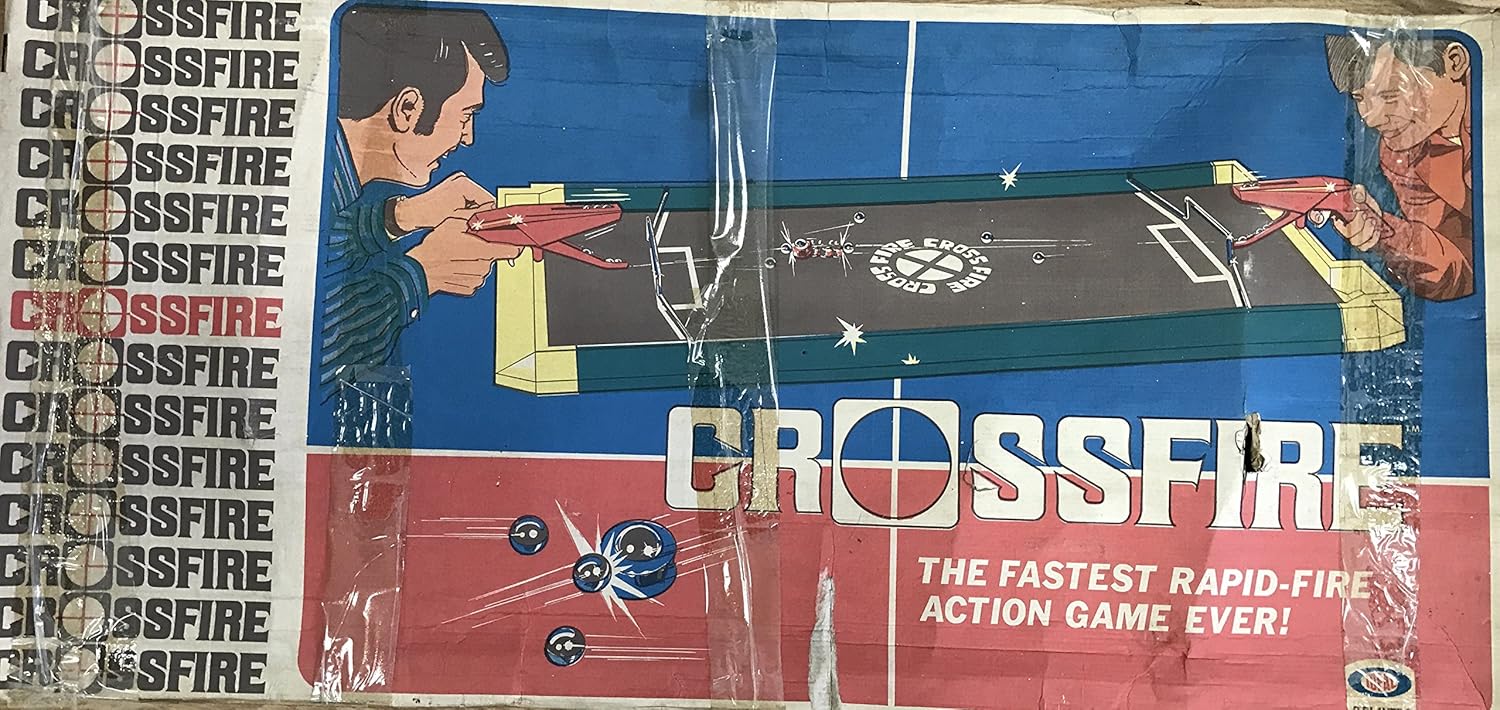 CROSSFIRE by IDEAL. VINTAGE 1971 ACTION GAME. THE ULTIMATE RETRO 1970's ...