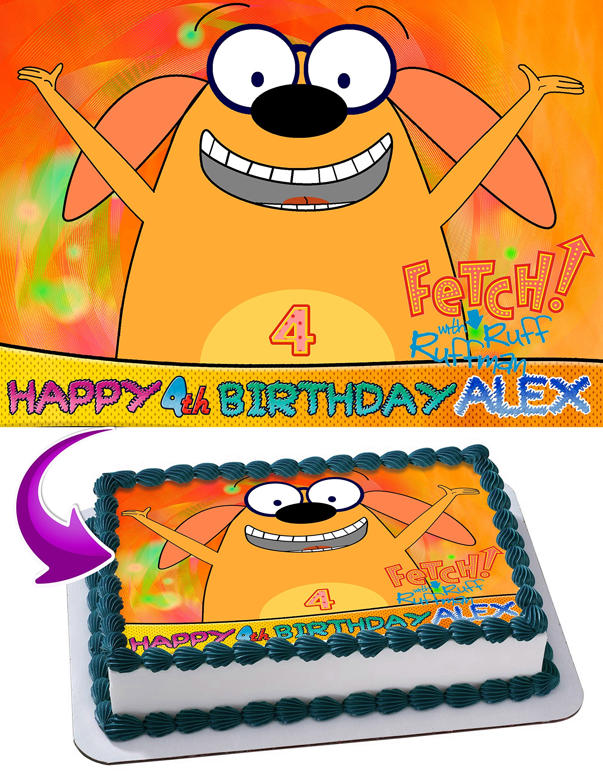 Fetch With Ruff Ruffman Edible Image Cake Topper Personalized Icing ...