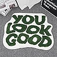 Amazon.com: ELDONE You Look Good Bath Mat - Cool Sage Green Bathroom ...