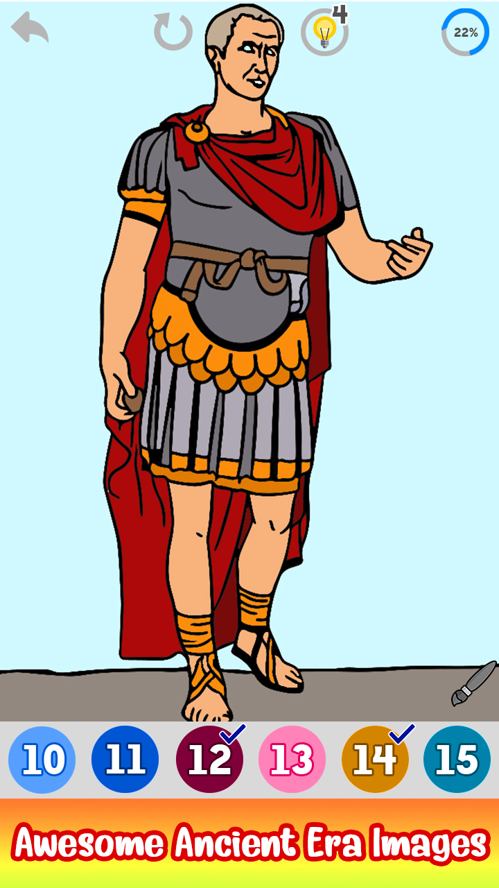 Amazon.com: Ancient Era Color By Number - History Coloring Book : Apps ...