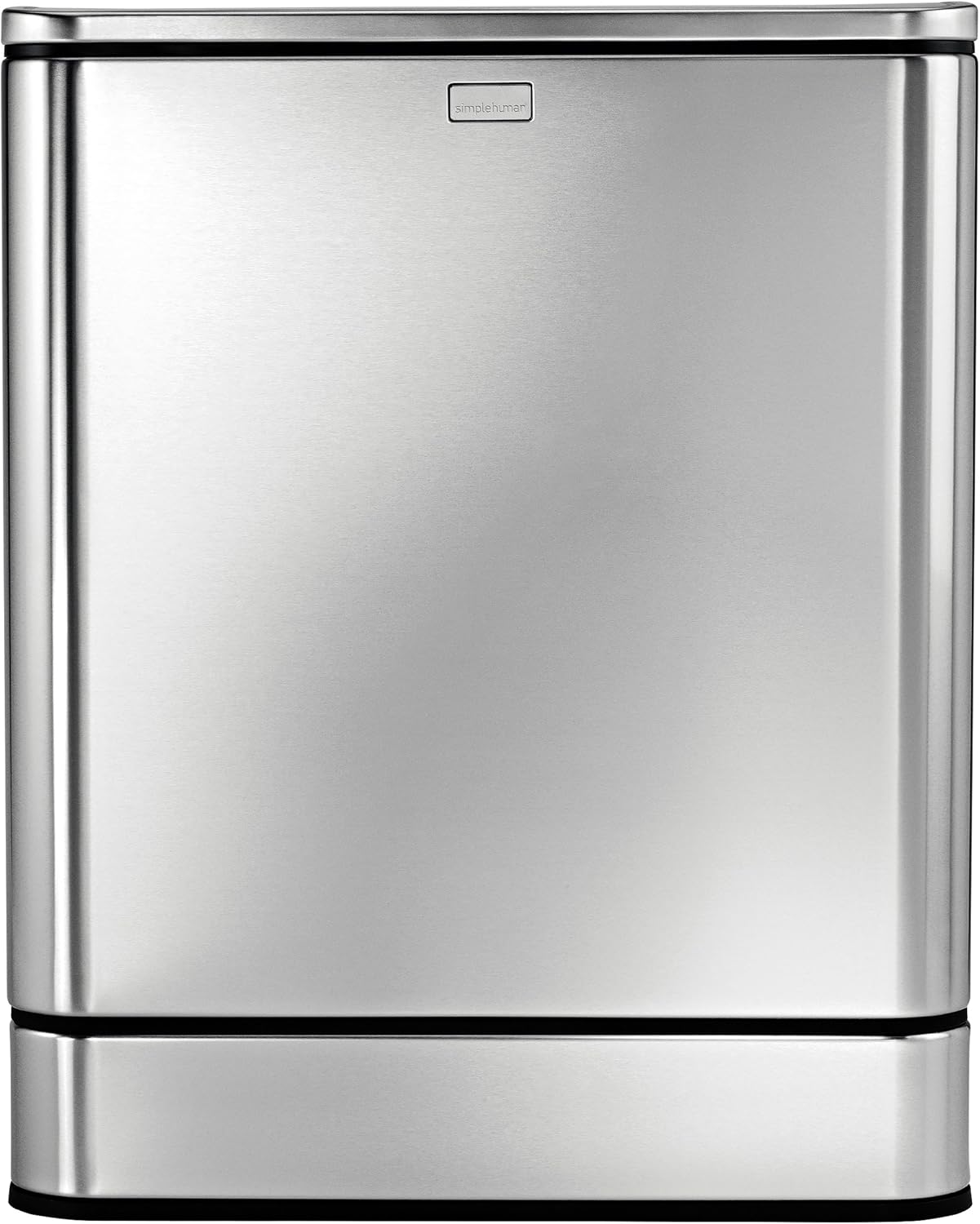 simplehuman Rectangular Sensor Bin, 55 L – Fingerprint-Proof Stainless ...