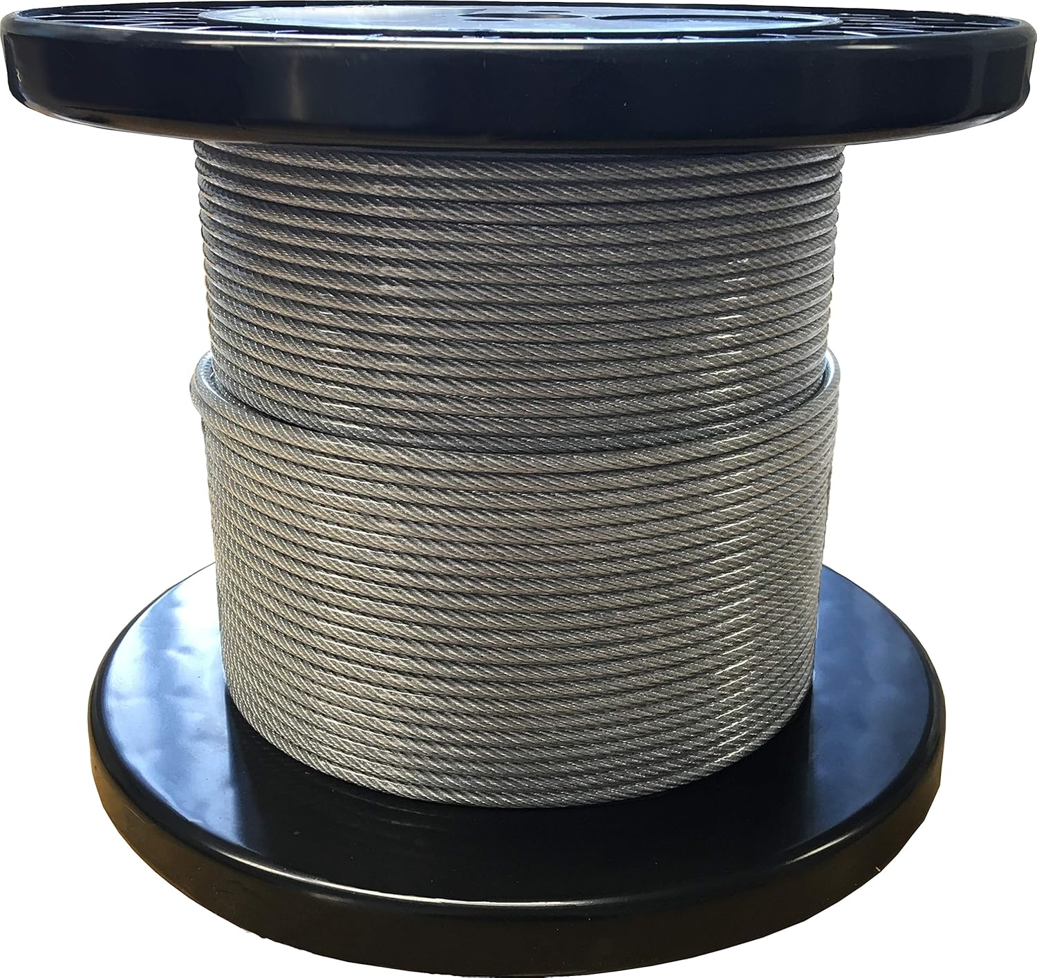 Edelstahlseil 7x7, PVC ummantelt (transparent/klar), 100m, 1,25mm Ø ...