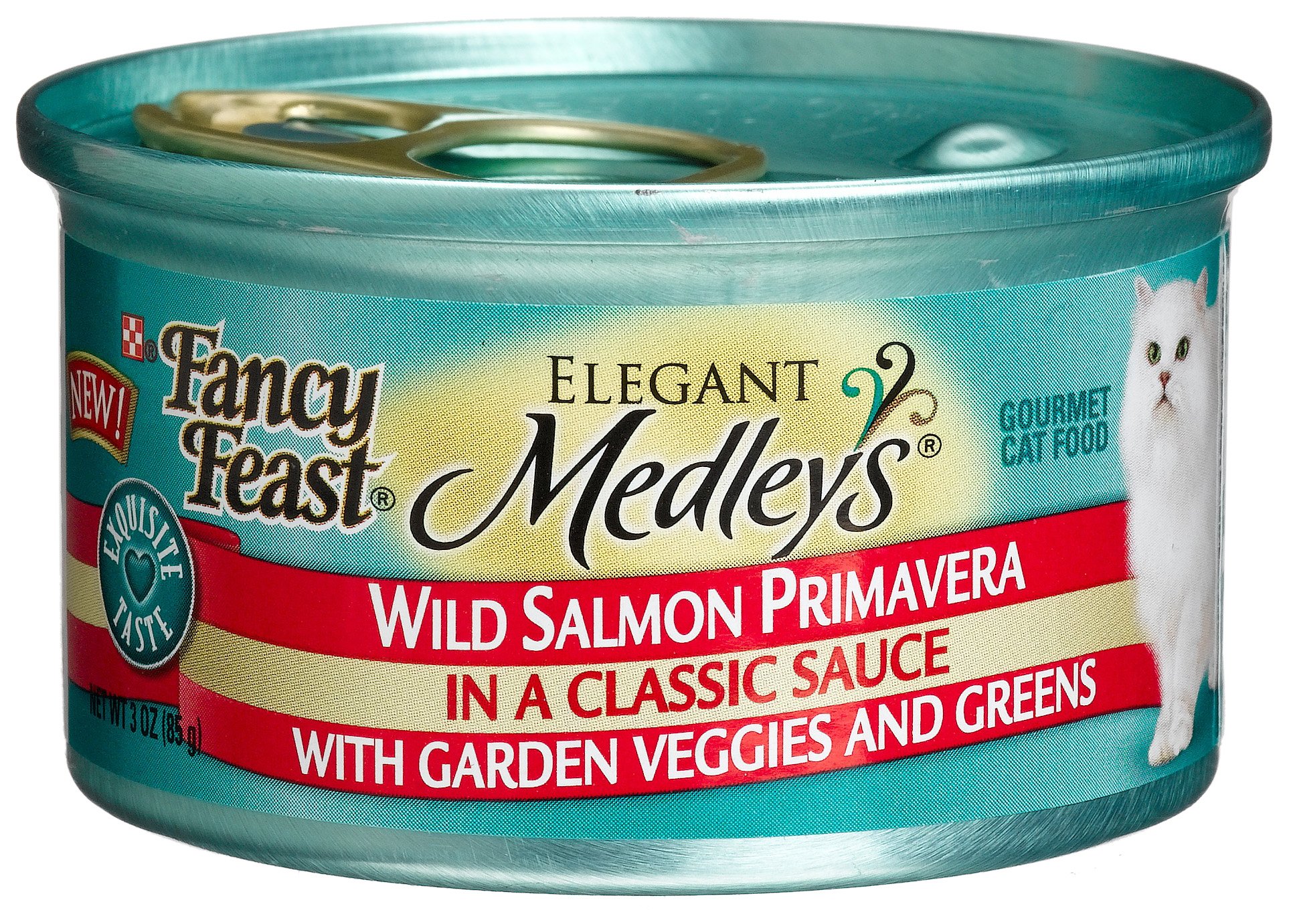 Purina Fancy Feast Wet Cat Food Medleys Wild Salmon Primavera at ...