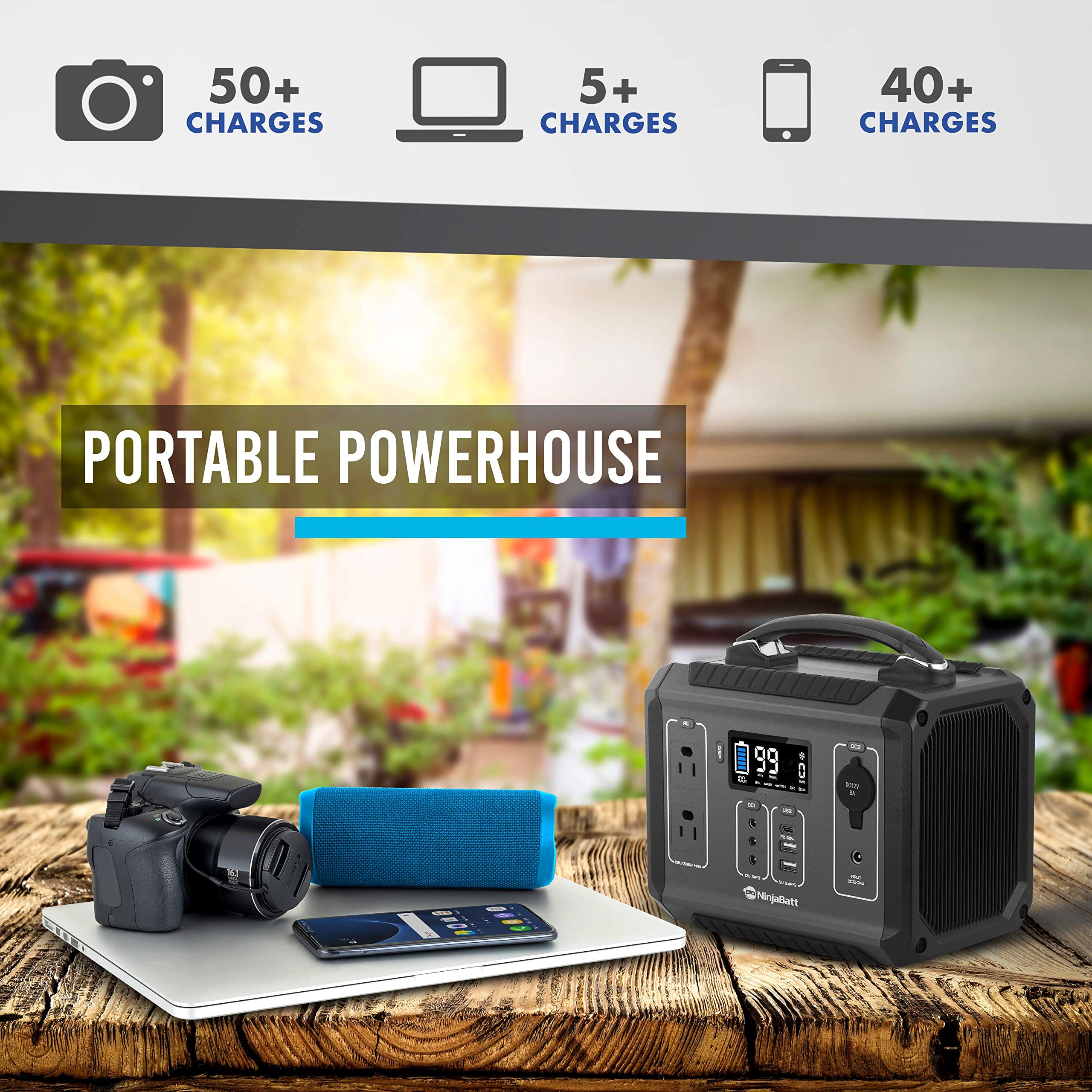 Mua NinjaBatt 300W Portable Power Station, 280Wh Battery Solar ...