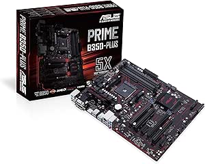 Amazon.com: ASUS Prime B350-Plus AMD Ryzen AM4 DDR4 HDMI DVI VGA M.2 ...