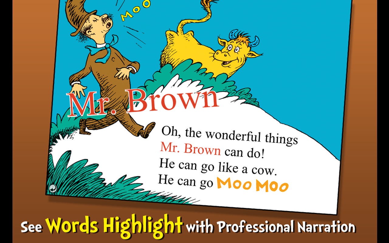 Mr. Brown Can Moo! Can You? - Dr. Seuss:Amazon.de:Appstore for Android