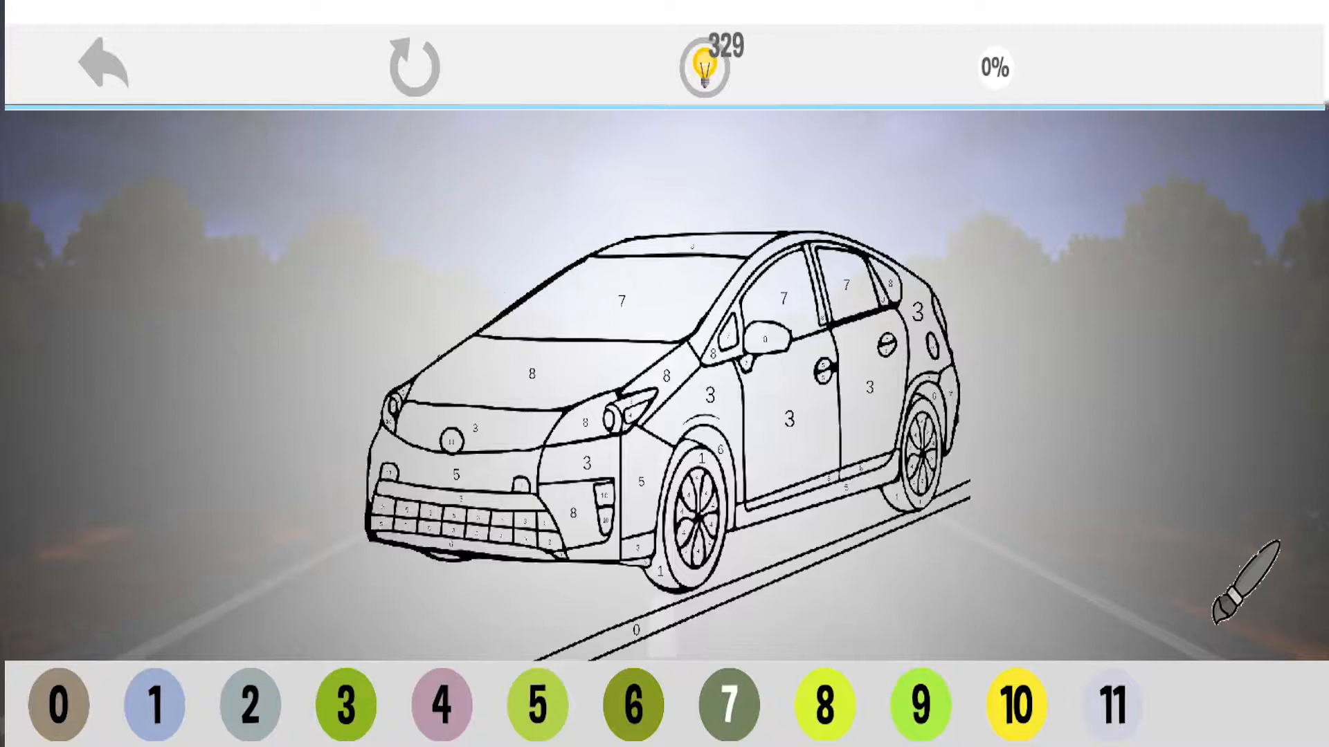 Super Cars Color by Number - Glitter, Crayon Pages Coloring Game - App ...