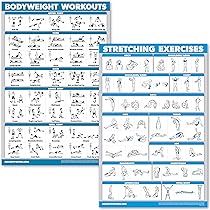 QuickFit Pack Sliding Bench Workouts Bodyweight Exercise Poster Set ...