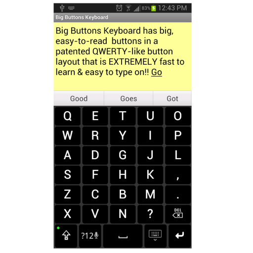 Big Buttons Keyboard Deluxe:Amazon.com:Appstore for Android