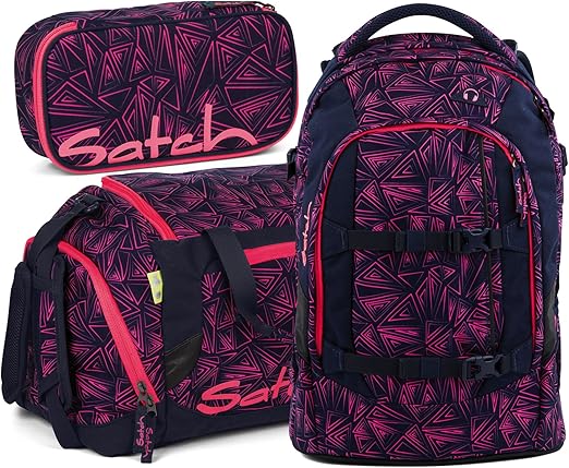 Satch Pack Pink Bermuda 3er Set Schulrucksack, Sporttasche ...