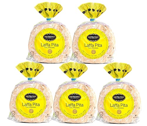 Metsuyan Laffa Pita The Original Kosher Flatbread 5 Count (5 Pack) in ...