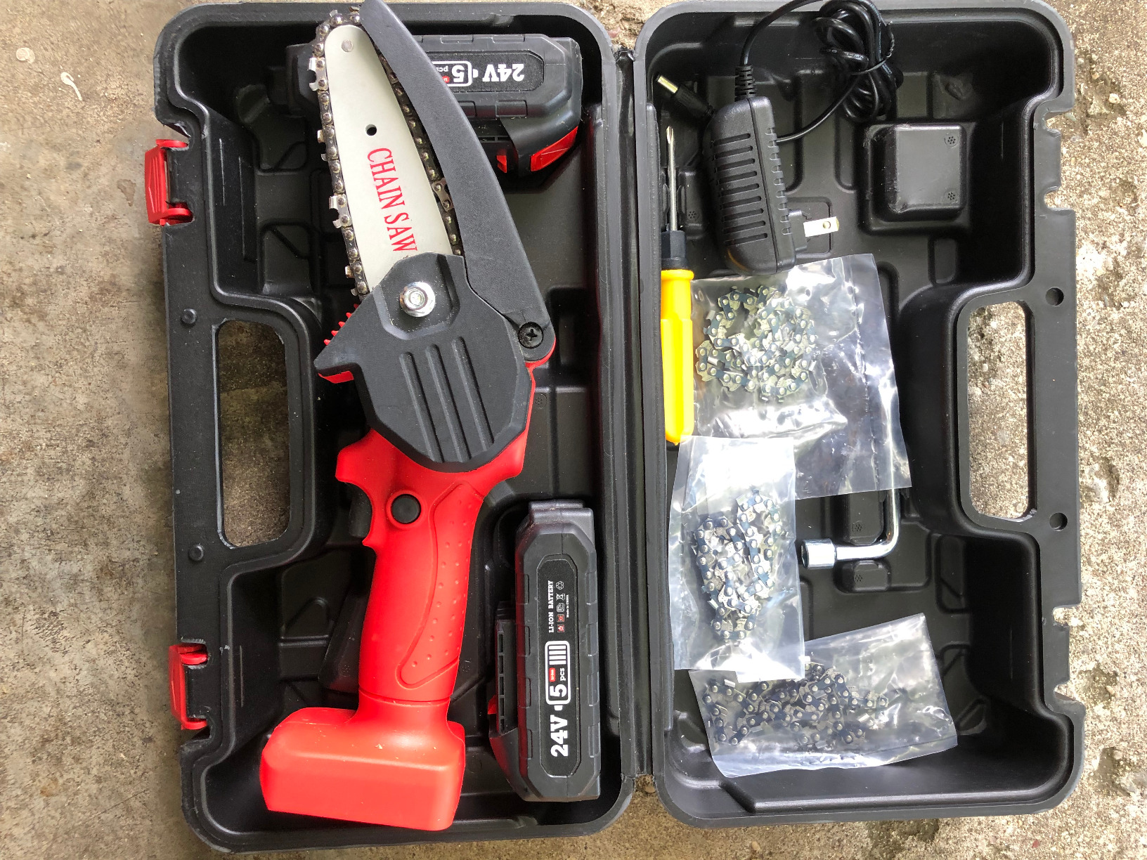 $19/mo - Finance BEST Mini Chainsaw 6 Inch, Gardetch Cordless Chainsaw ...