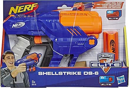 Amazon.com: Hasbro Nerf Elite Shellstrike Ds 6: Toys & Games