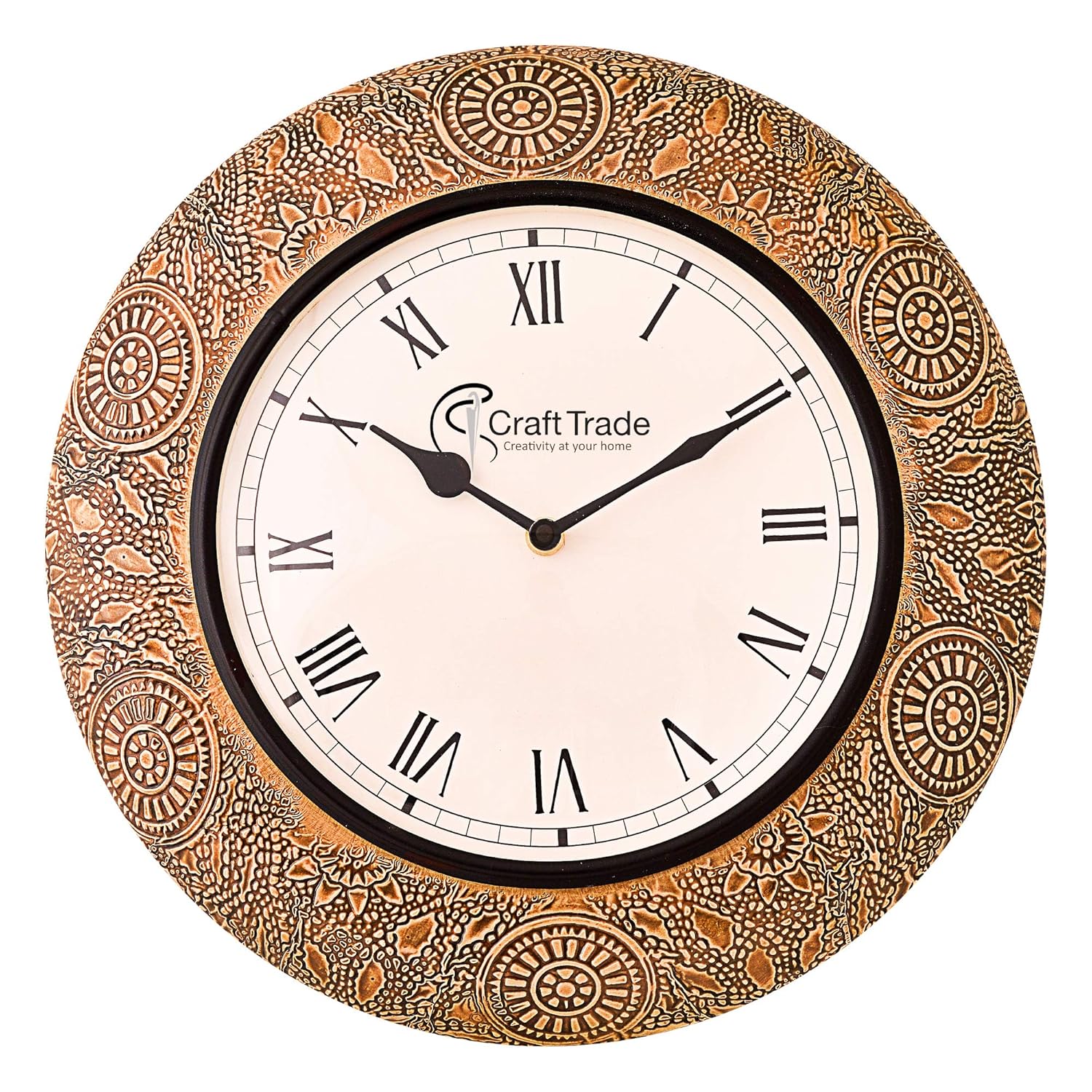 Buy Craft Trade Antique Brass Wall Clock Decorative for Home/Living ...